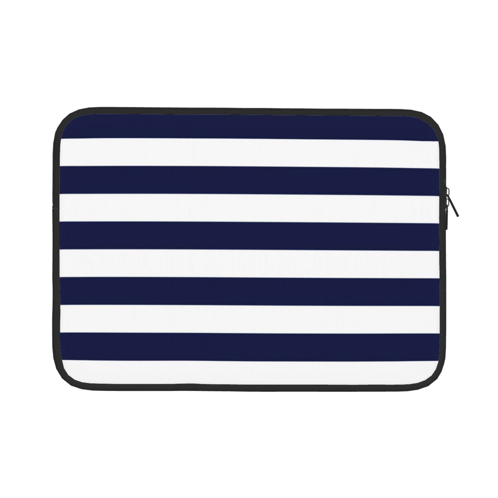 Bingfone Navy Blue And White Stripes Laptop Sleeve Case 13 Inch, 360 ...