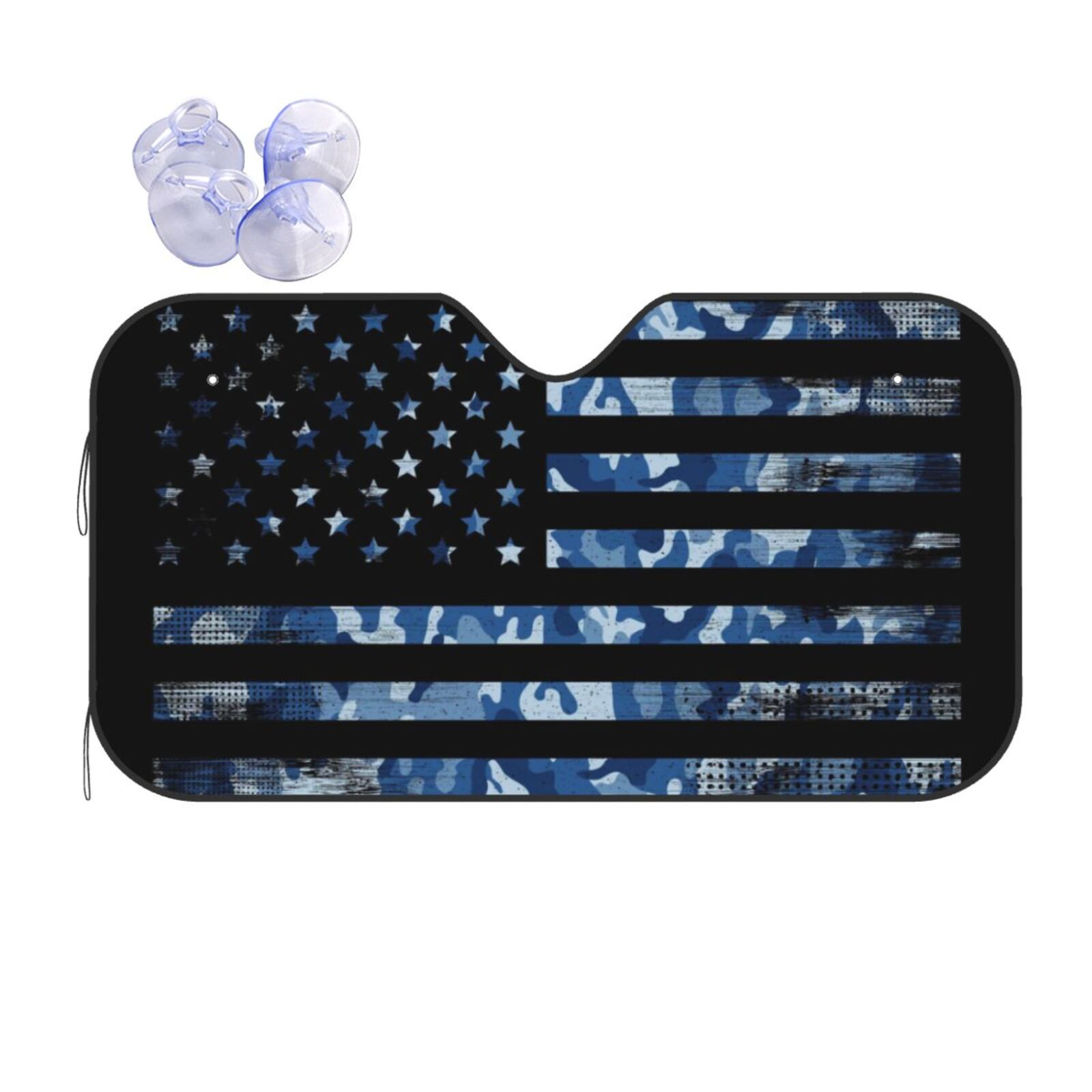 Bingfone Navy Camouflage American Flag Car Windshield Sun Shade ...