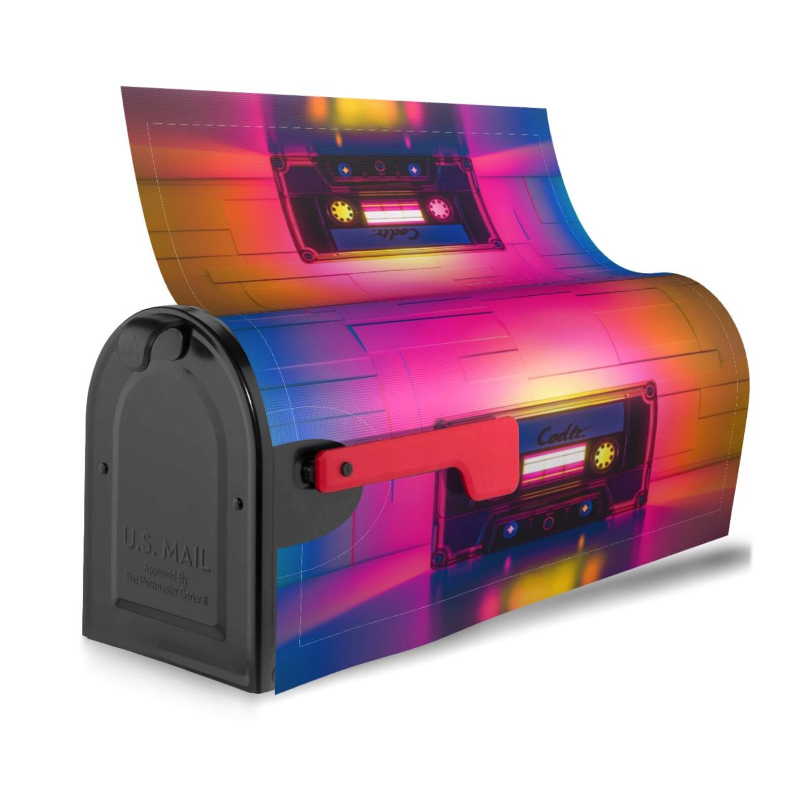 Bingfone Neon Cassette Tape Magnetic Mailbox Cover Standard Size for ...