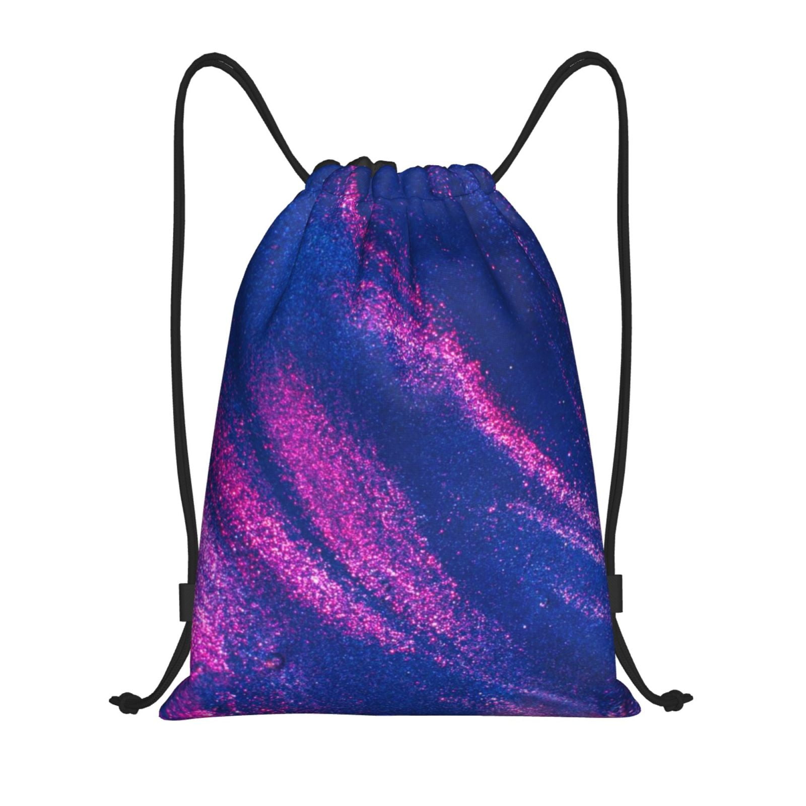 Bingfone Neon Gradient Blue Drawstrings Backpacks Bags For Men Women ...