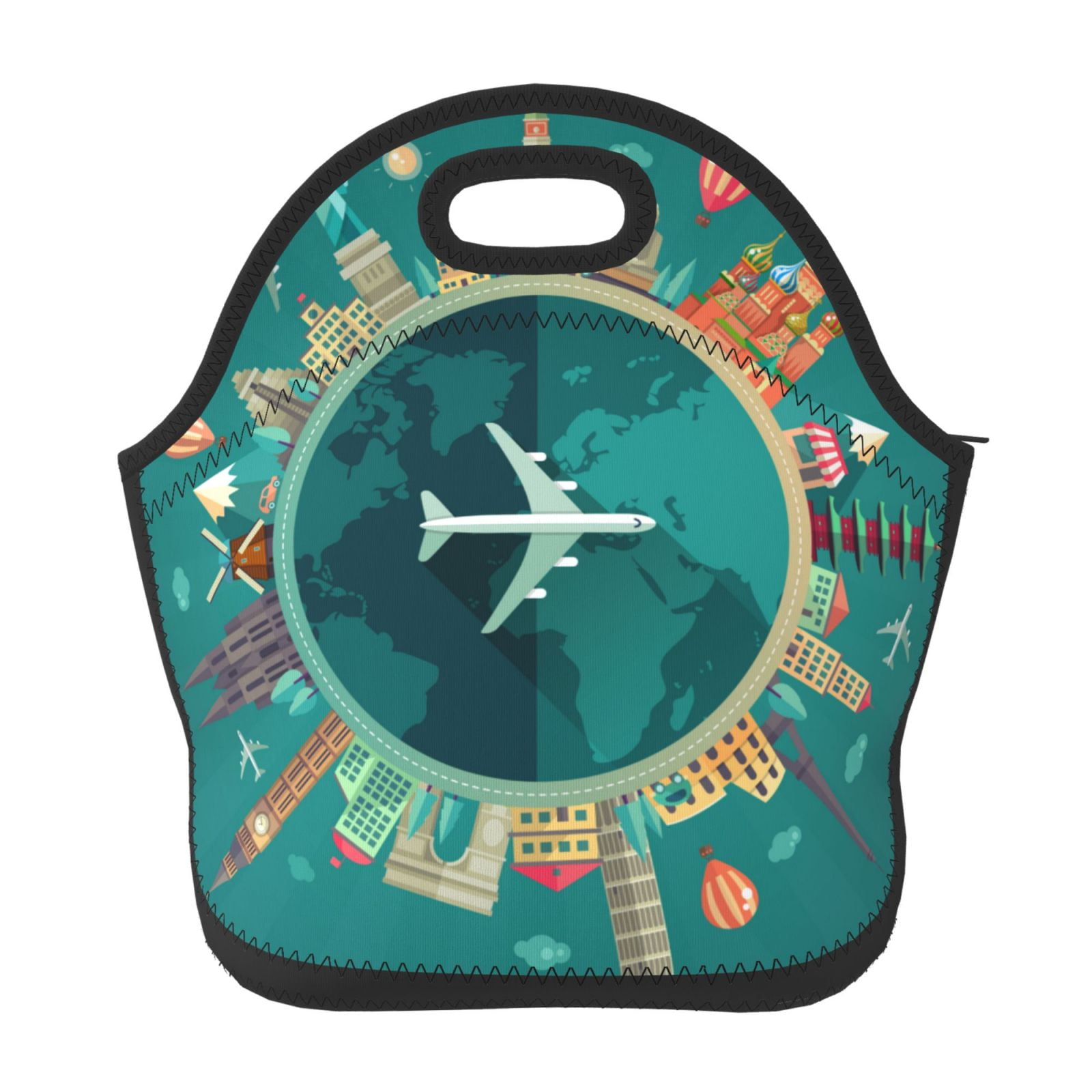 Bingfone Neoprene Lunch Bags Boxes For Women Men Kid,Insulated Lunch ...