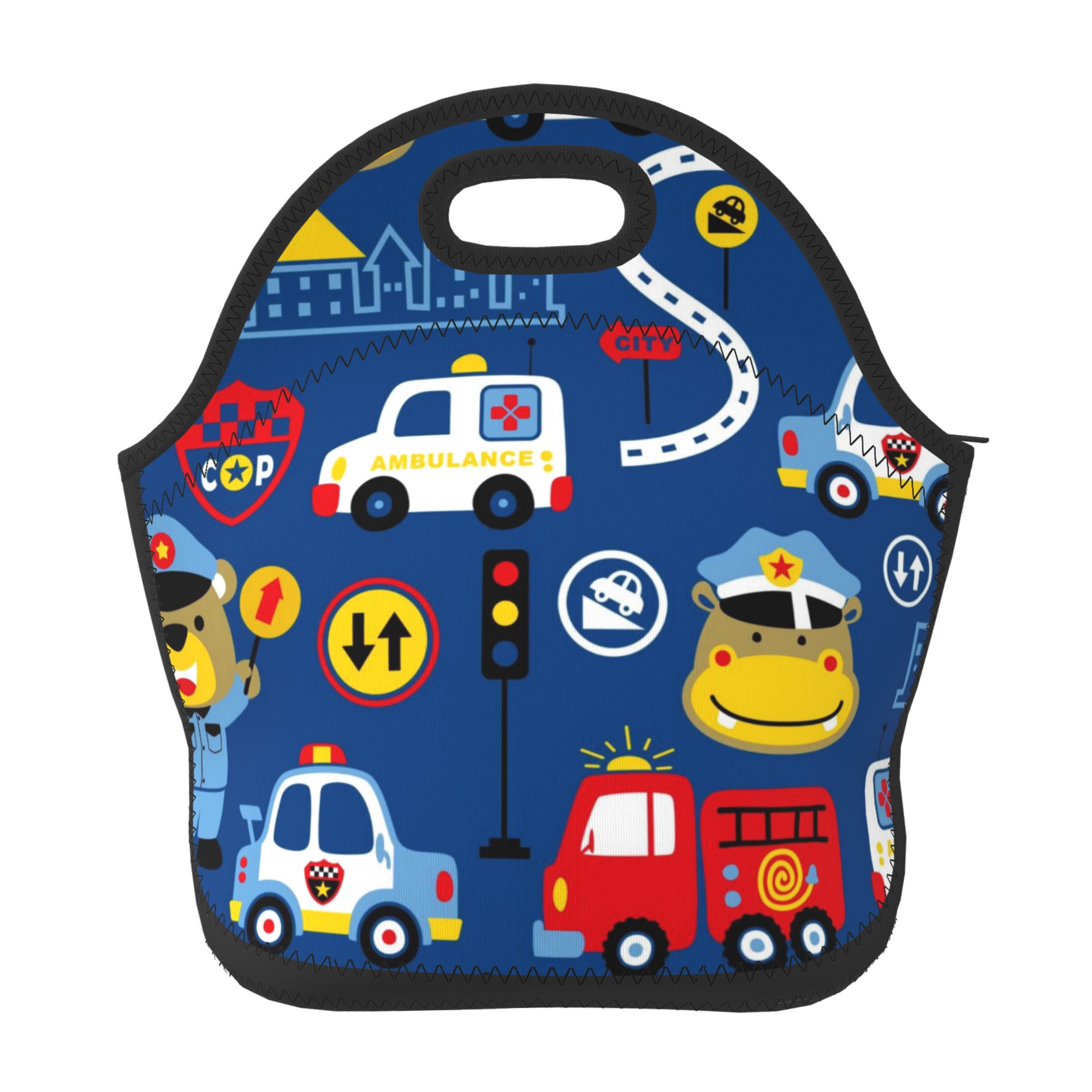 Bingfone Neoprene Lunch Bags Boxes for Women Men Kid,Insulated Lunch ...