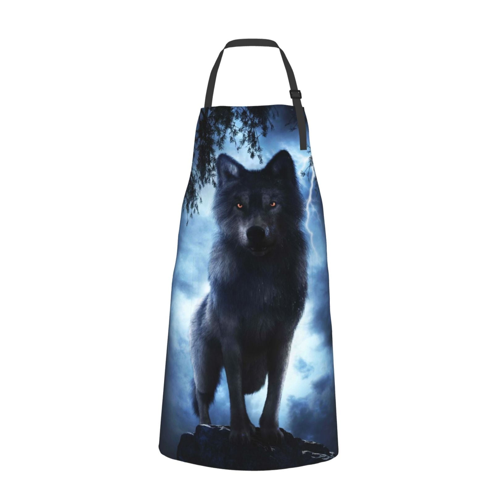 Bingfone Night Scene Of Wolves Apron Gifts For Men, Women Professional ...
