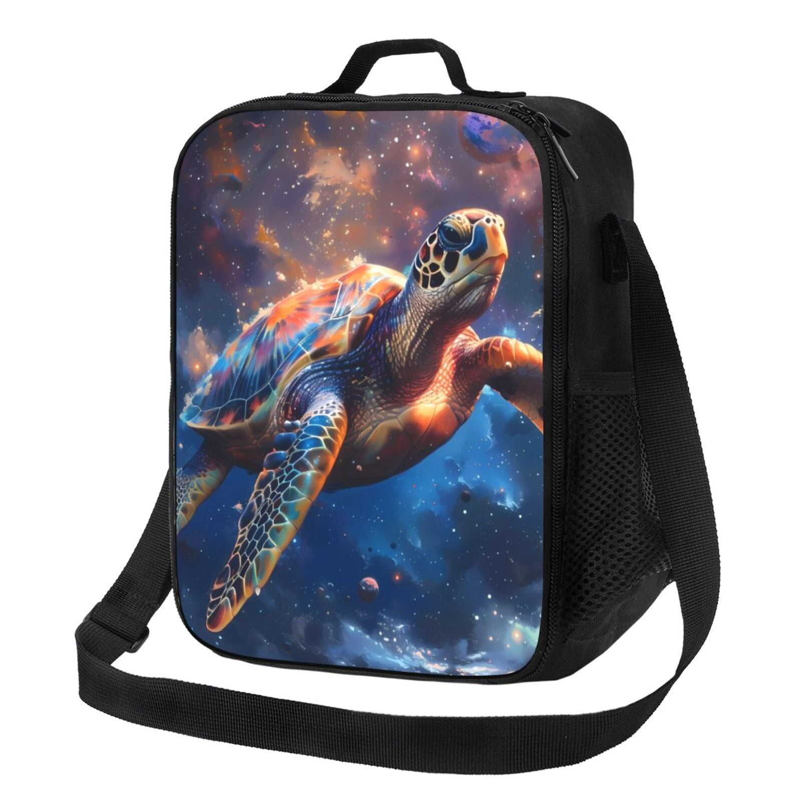 Bingfone Night Sky Turtle Reusable Insulated Lunch Bag Cooler for Work ...