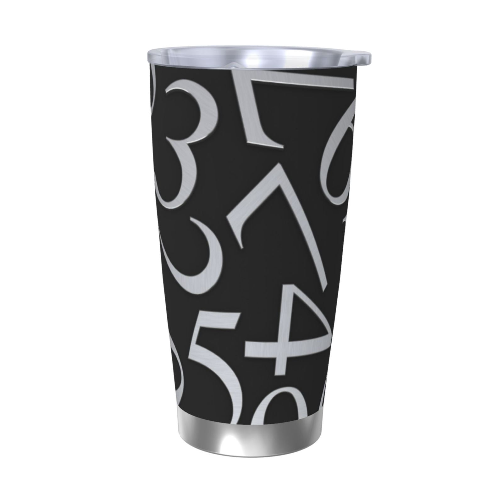 Bingfone Numbers for 20 Oz Stainless Steel Travel Mug Double Wall Water ...