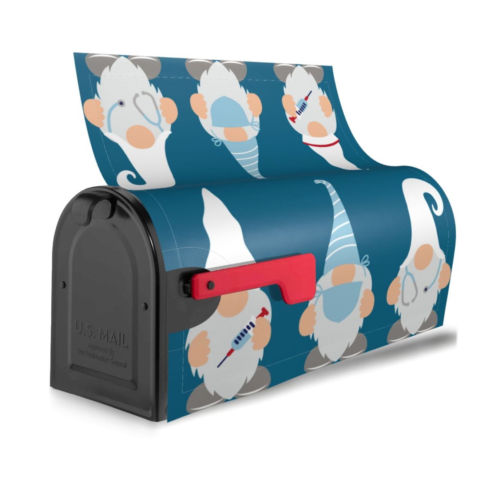 Bingfone Nurse Doctor Gnomes Magnetic Mailbox Cover Standard Size for ...