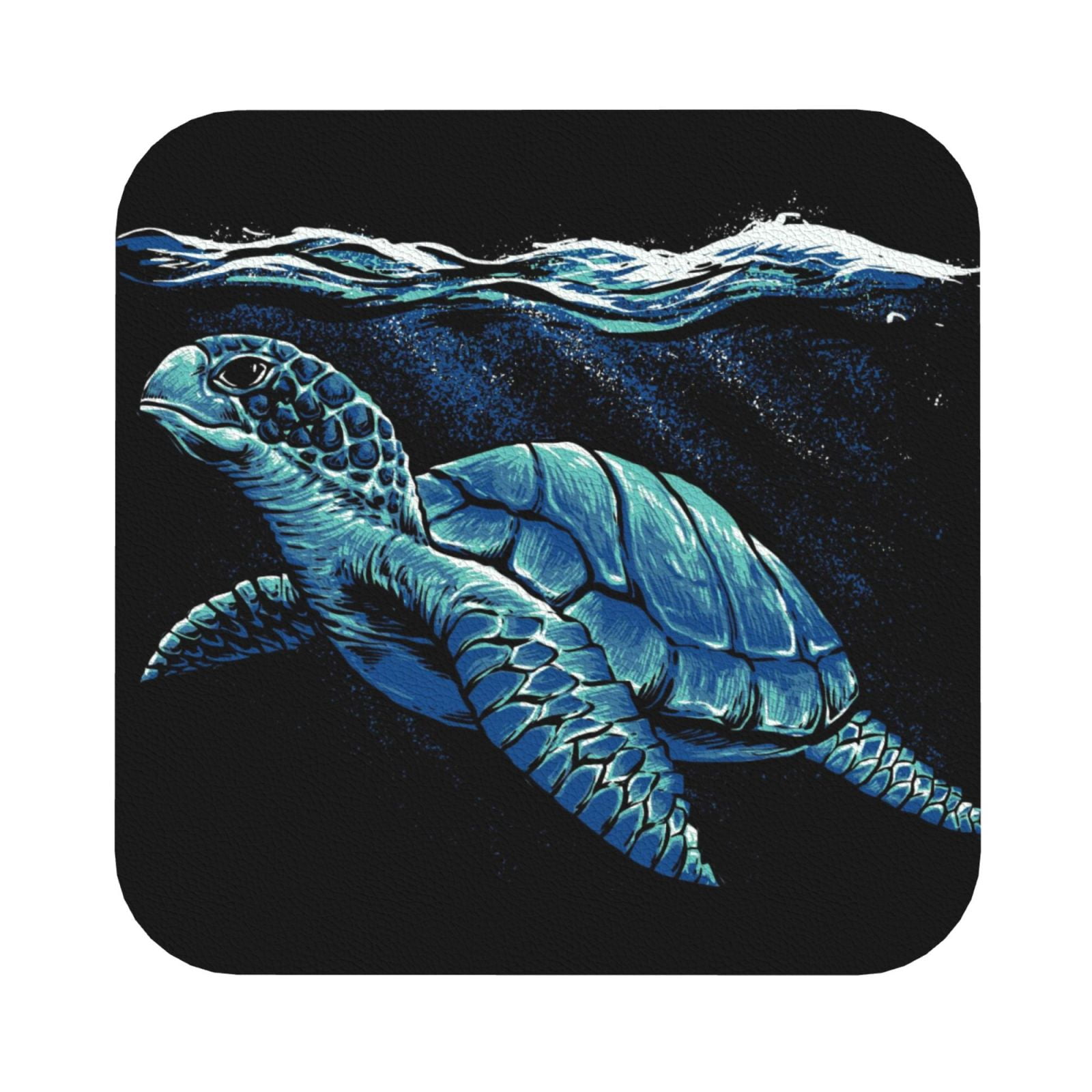 Bingfone Ocean Turtle Personalized Coaster Set 4 For Drinks Coffee ...