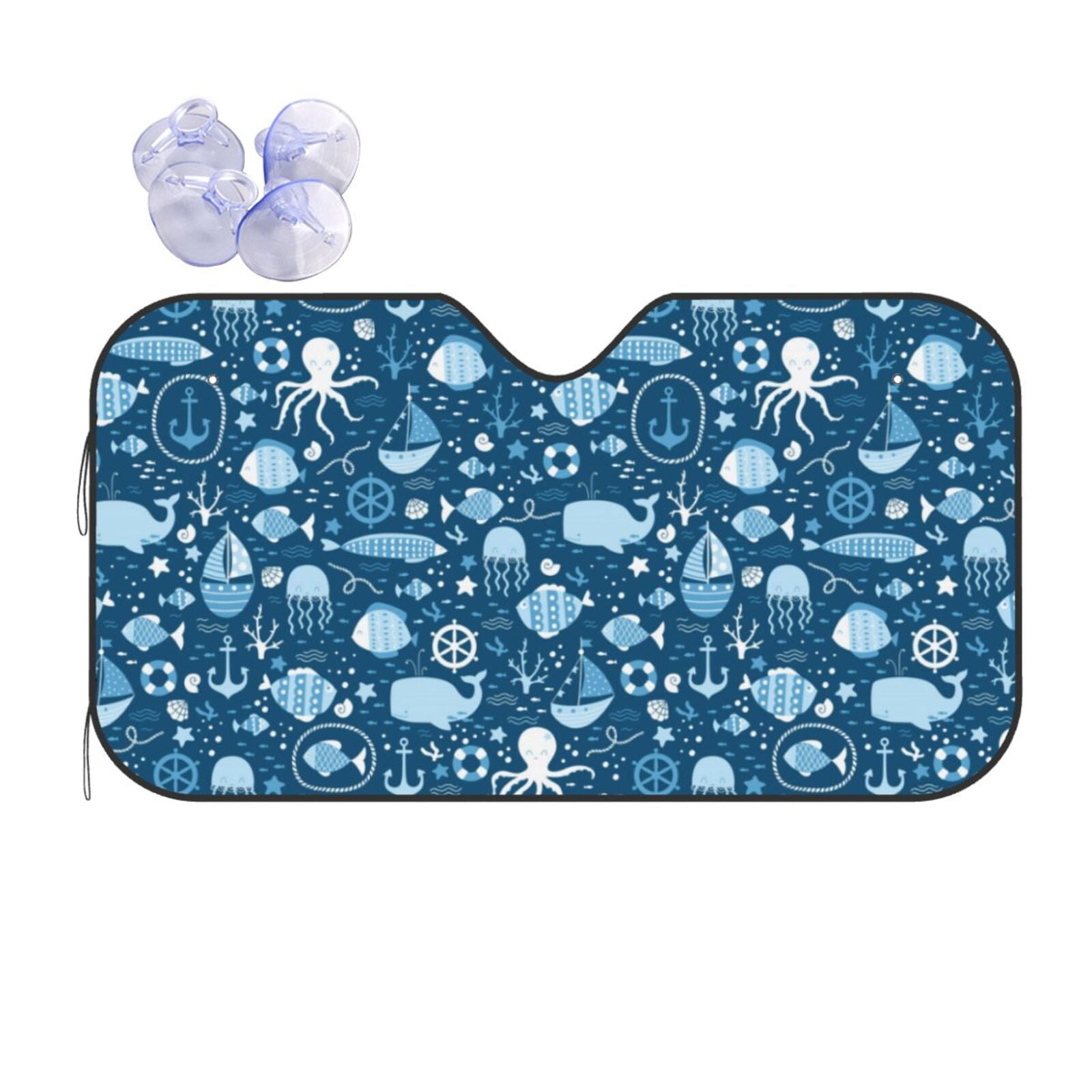 Bingfone Octopus And Whale Car Windshield Sun Shade Protector Keep Your ...
