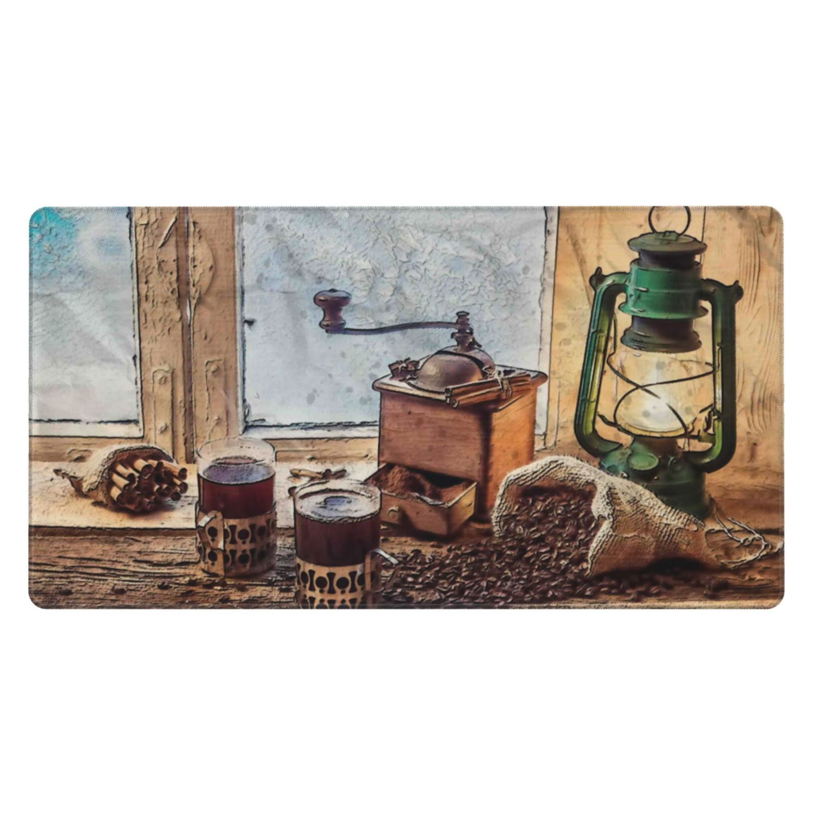 Bingfone Oil Lamp Coffee Beans Large Gaming Mouse Pad,Extended Desk ...