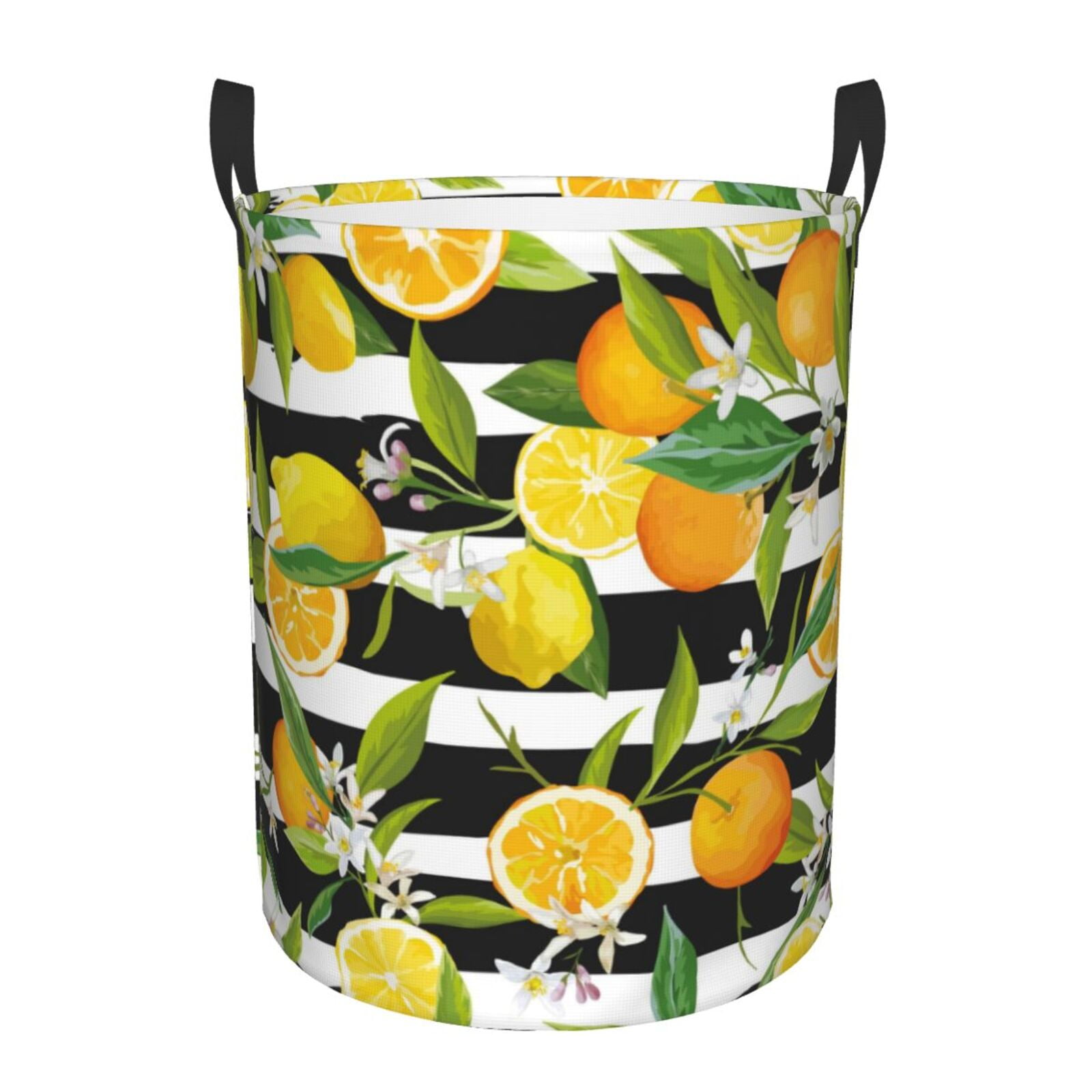 Bingfone Orange And Lemon Waterproof Foldable Laundry Hamper Bucket ...