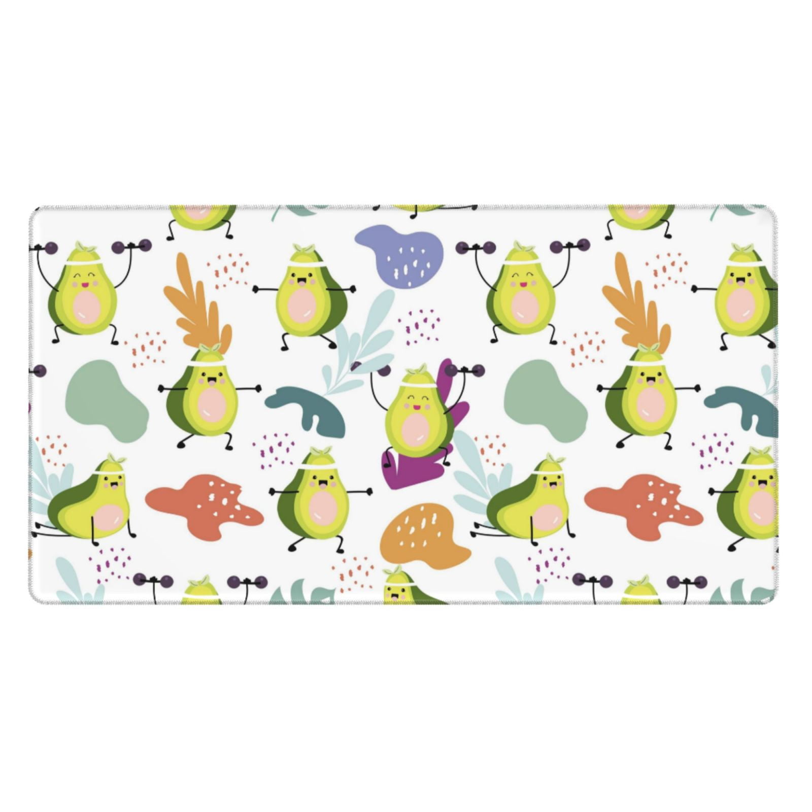 Bingfone Orange Green Avocado Large Gaming Mouse Pad,Extended Desk ...