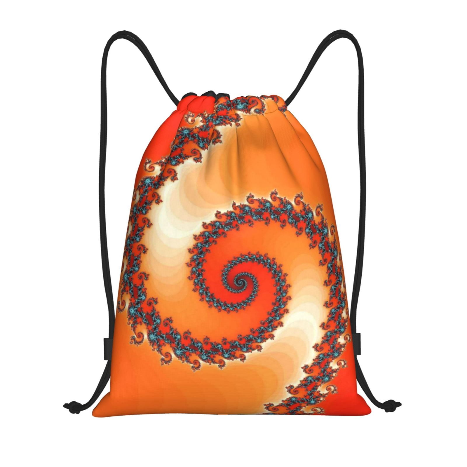 Bingfone Orange Rotating Drawstrings Backpacks Bags For Men Women Gym ...