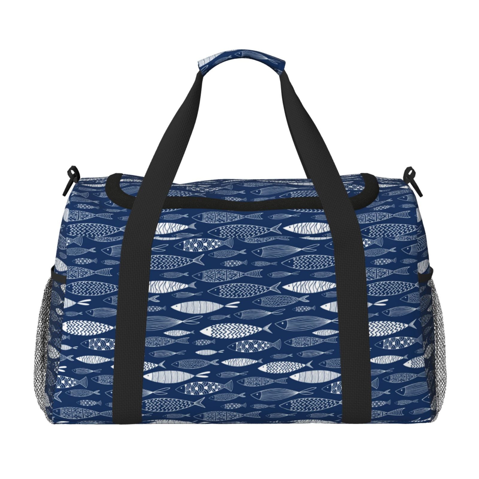 Bingfone Ornamental Fish Print Travel Duffel Tote Bag,Waterproof ...