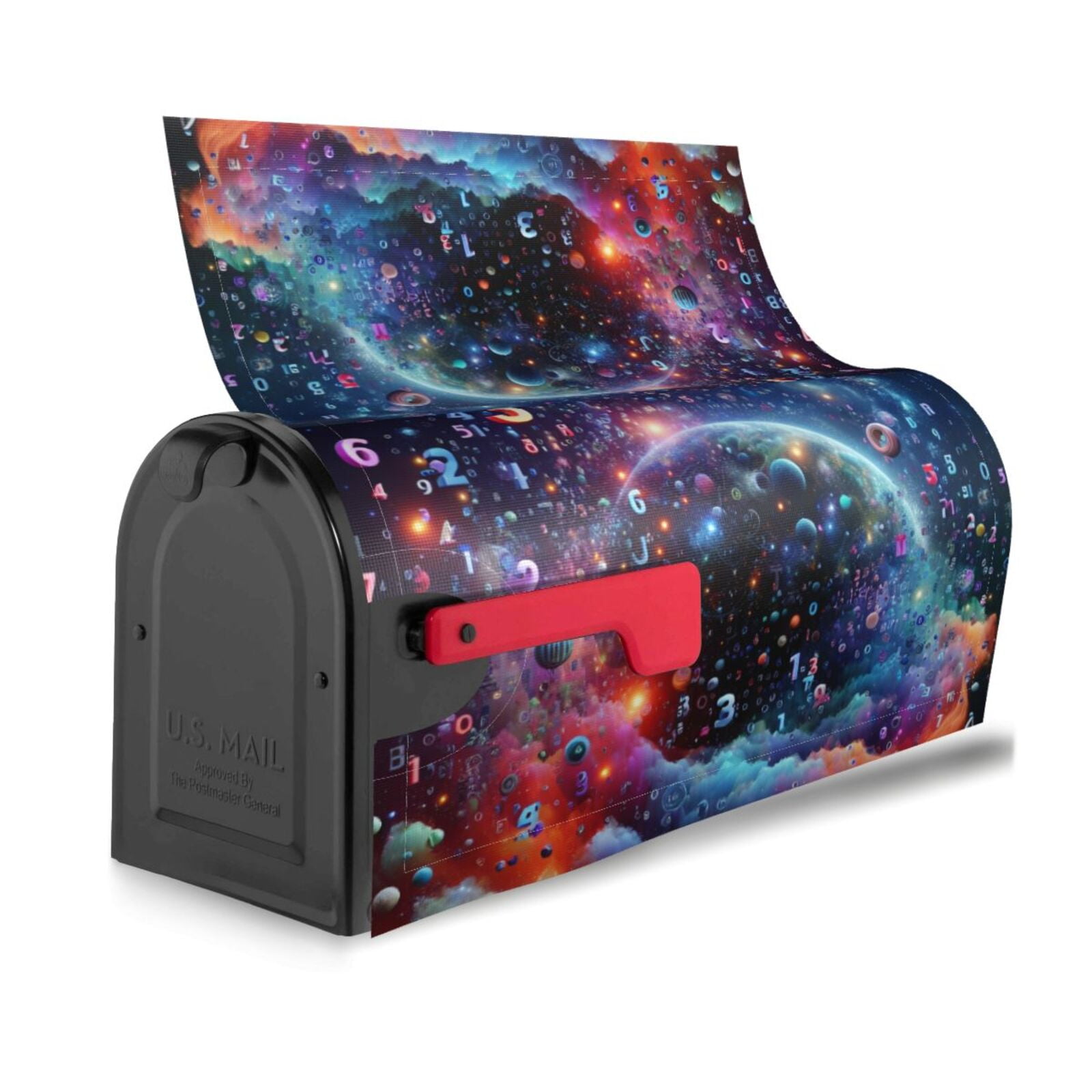 Bingfone Outer Space Floating Numbers And Letters Magnetic Mailbox ...