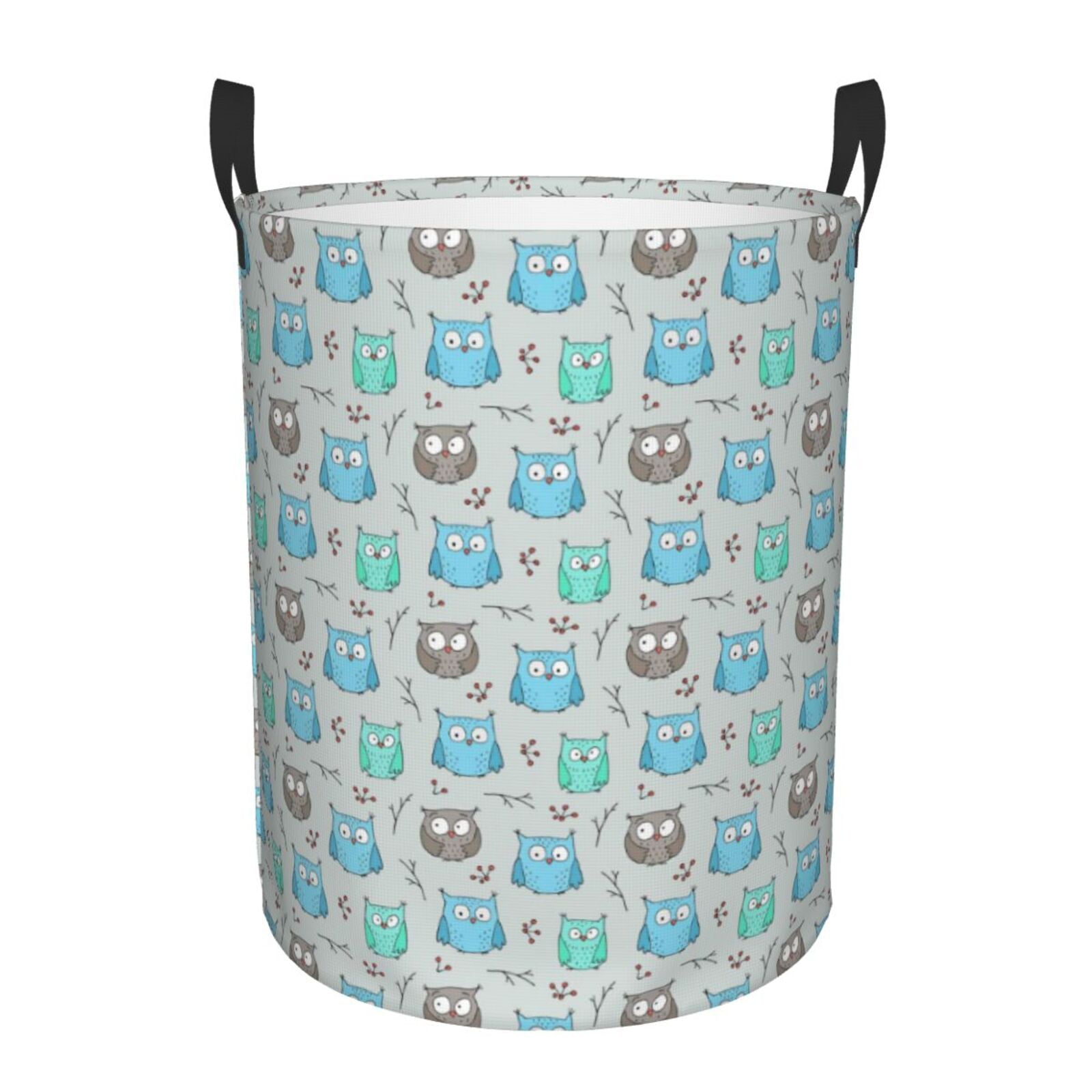 Bingfone Owl Waterproof Foldable Laundry Hamper Bucket With Handles For ...