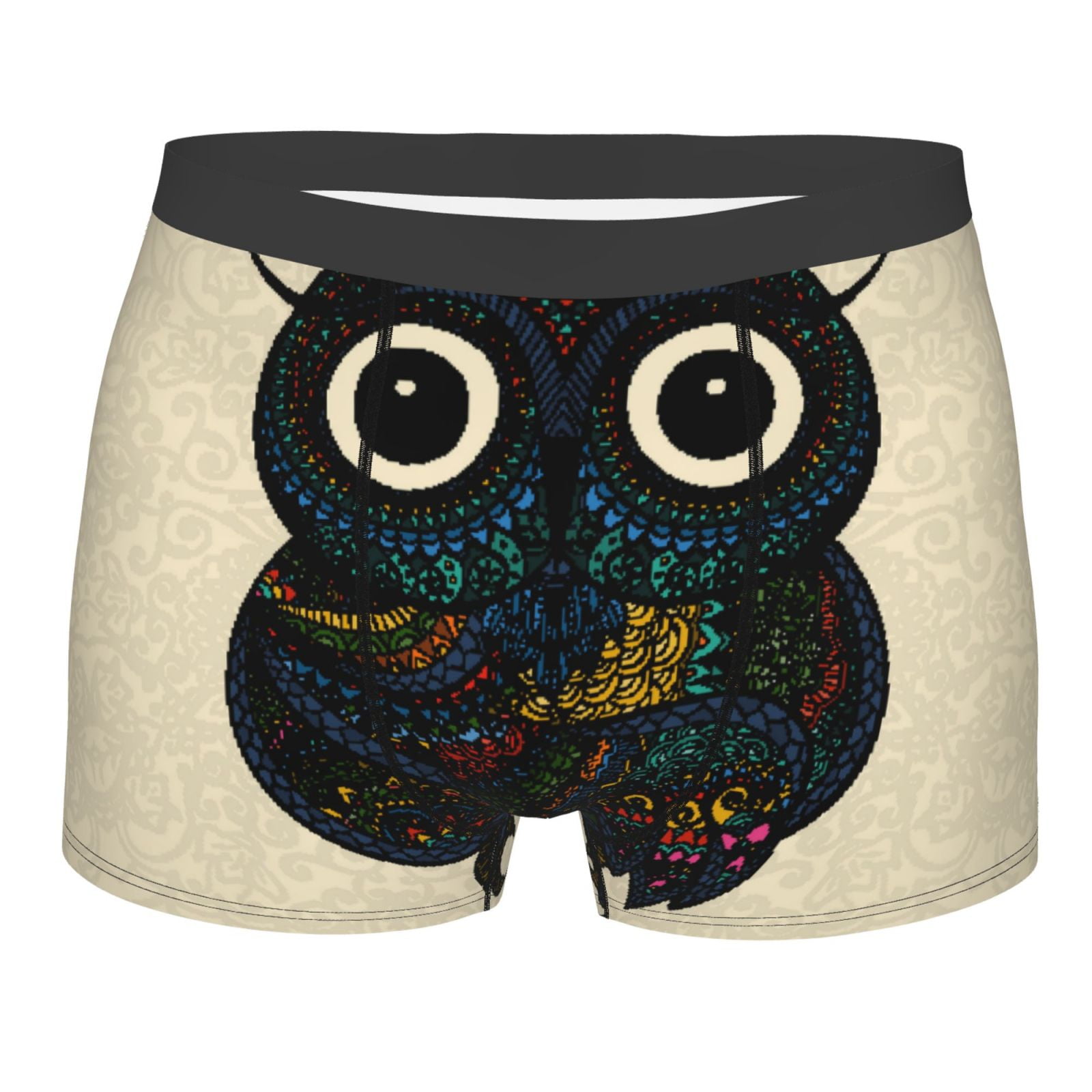 Bingfone Owl With Mandala Men'S Underwear - Casual Stretch Boxer Briefs ...