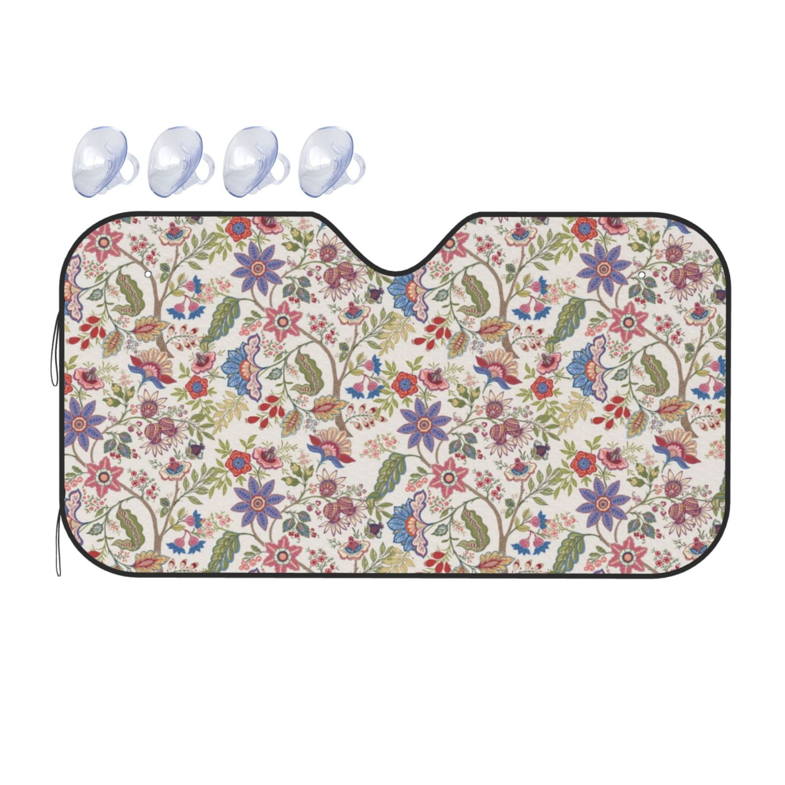Bingfone Paisley Flowers Car Windshield Sunshade,Sun Foldable Sun ...