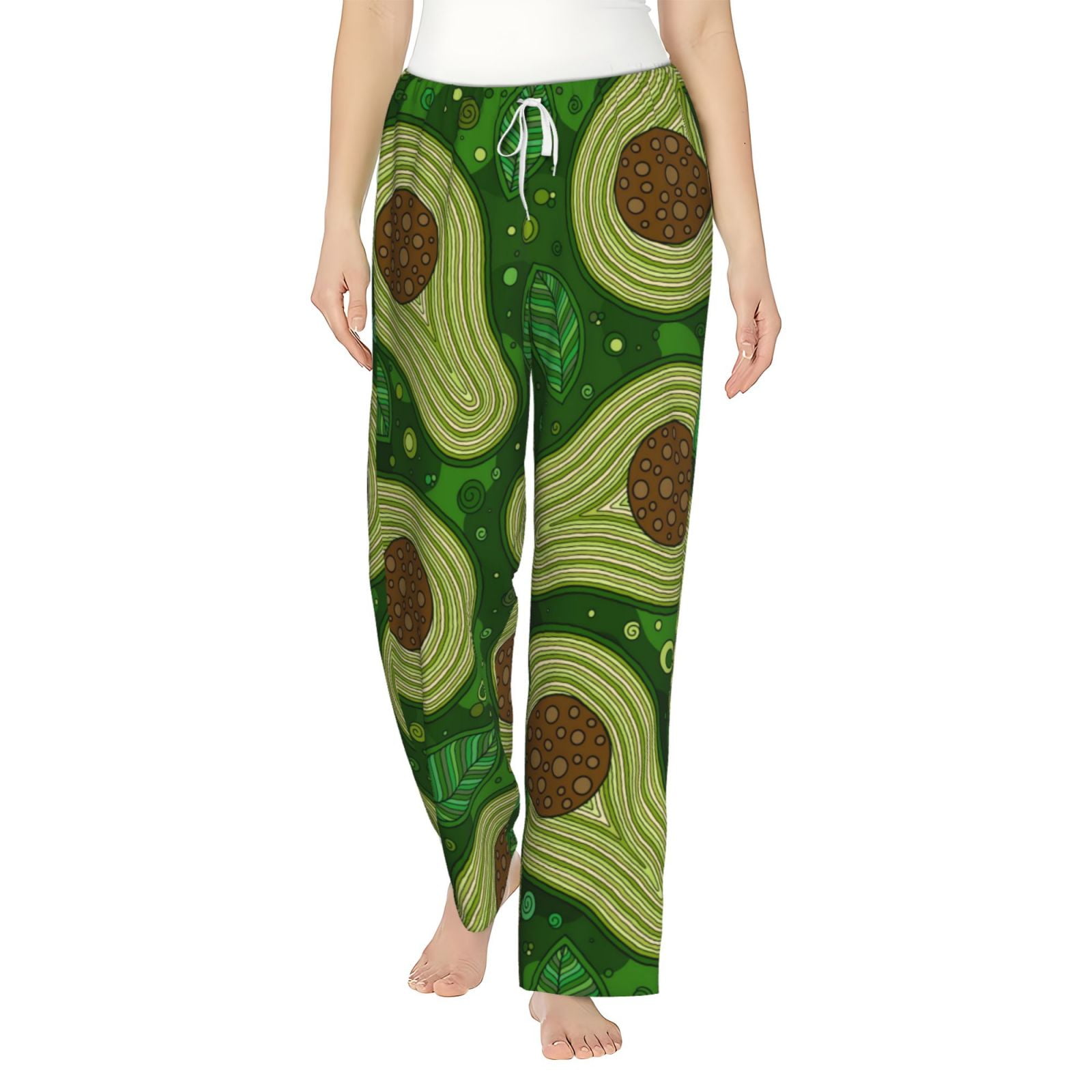 Bingfone Pajamas For Women,Big Colorful Avocados Pajama Pants With ...
