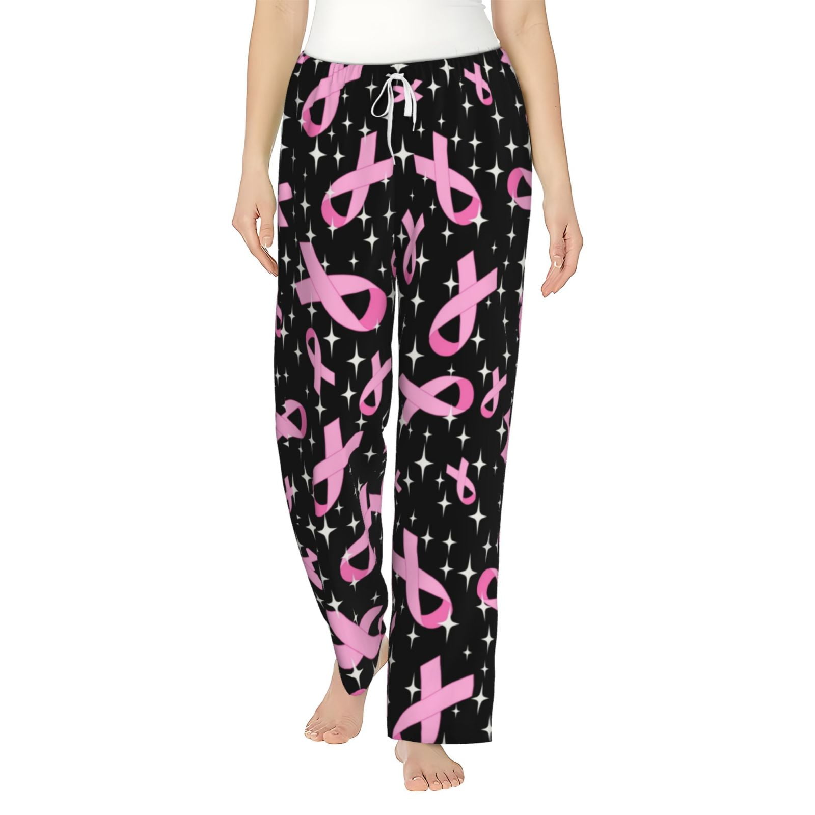 Bingfone Pajamas For Women,Breast Cancer Awareness (2) Pajama Pants ...