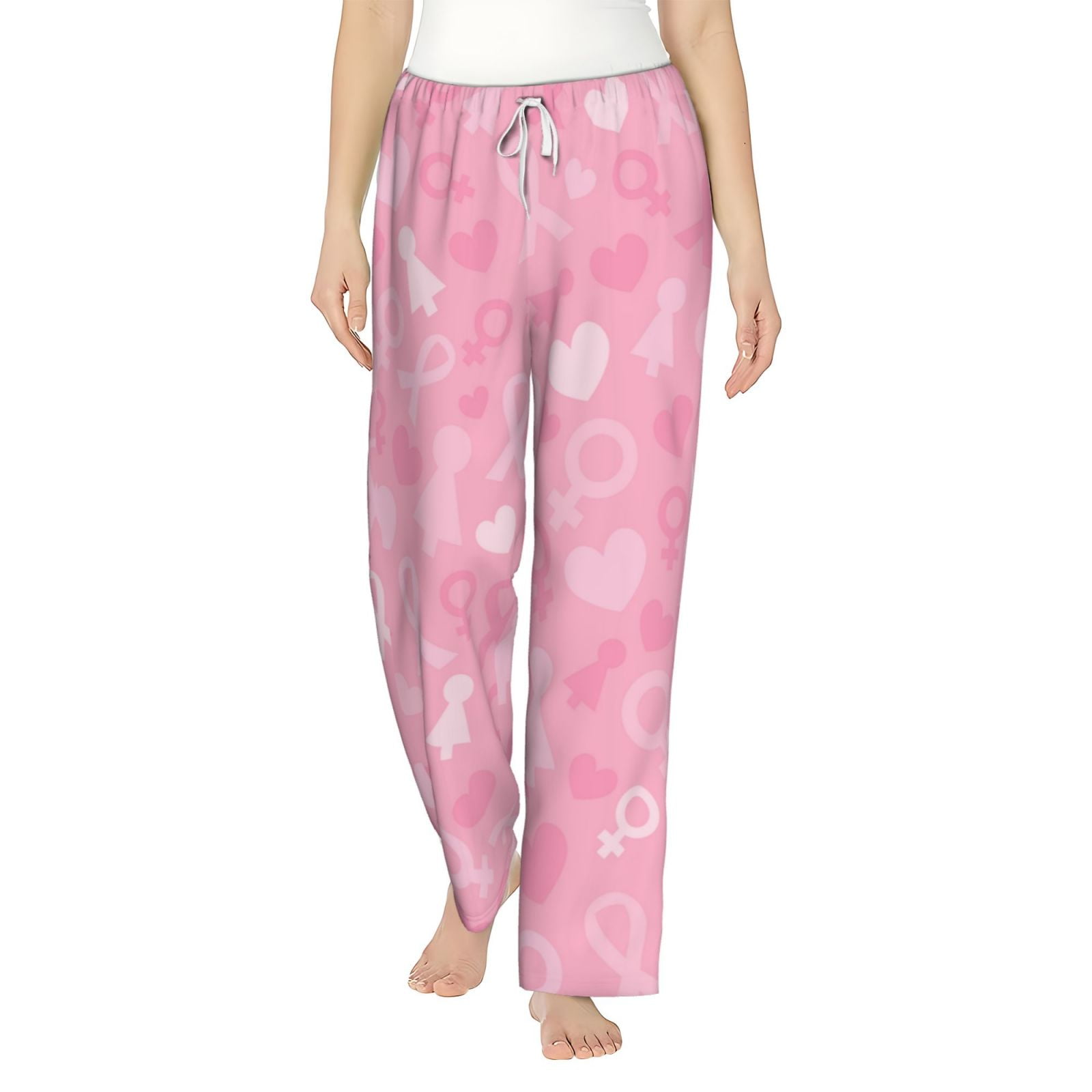 Bingfone Pajamas For Women,Breast Cancer Awareness Pajama Pants With ...