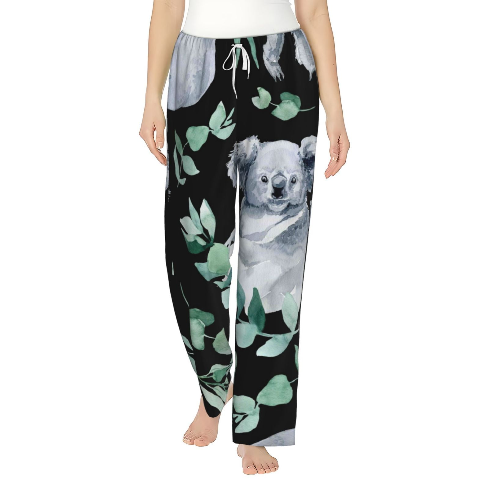 Bingfone Pajamas For Women,Cartoon Koala Bear Pajama Pants With Pockets ...