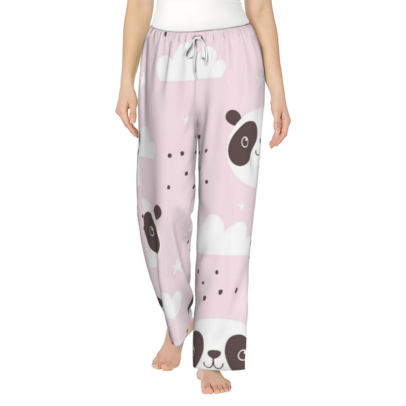 Bingfone Pajamas For Women,Cute Panda Pajama Pants With Pockets-Large ...