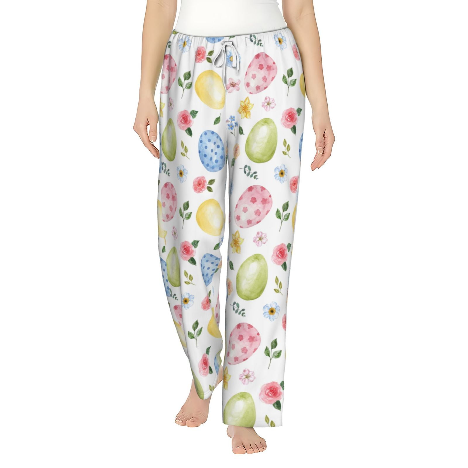 Bingfone Pajamas For Women,Easter Egg3 Pajama Pants With Pockets-Medium ...