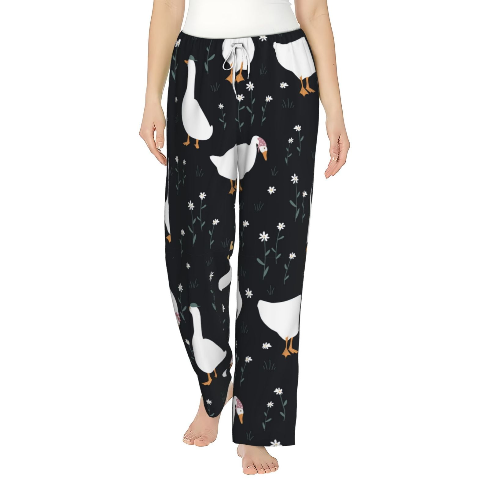 Bingfone Pajamas For Women,Fashionable Goose Pajama Pants With Pockets ...
