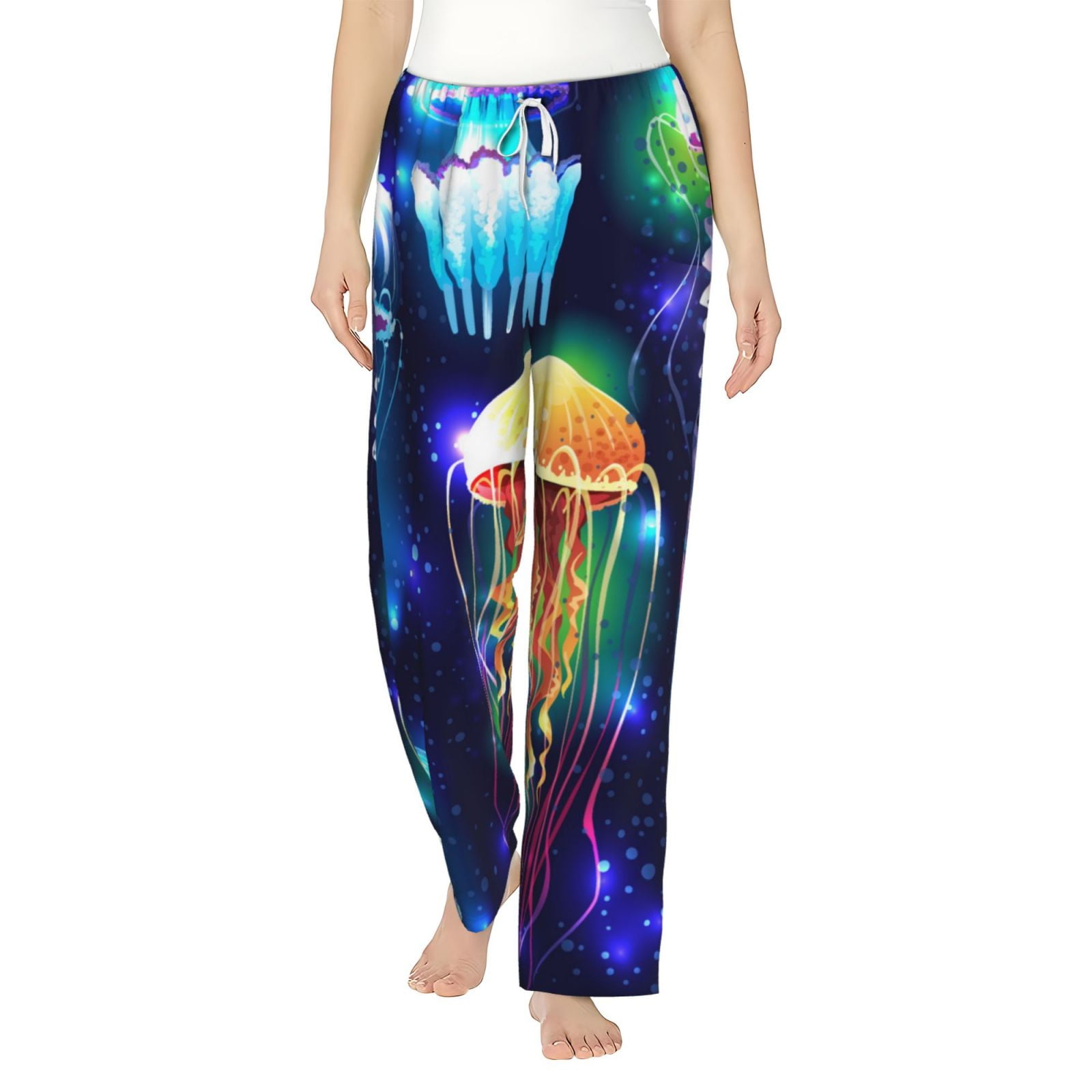 Bingfone Pajamas For Women,Transparent Jellyfishes Pajama Pants With ...