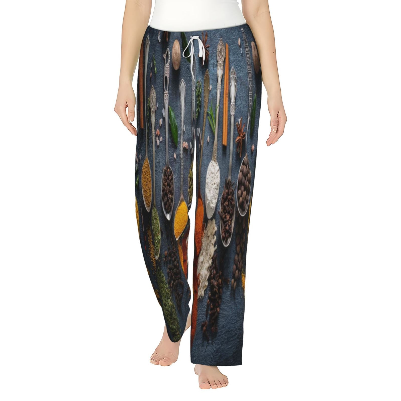 Bingfone Pajamas For Women,Various Herbs And Spices In Spoons Pajama ...
