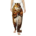 Bingfone Pajamas for Women,Cartoon Cheetah With Attitude Pajama Pants ...