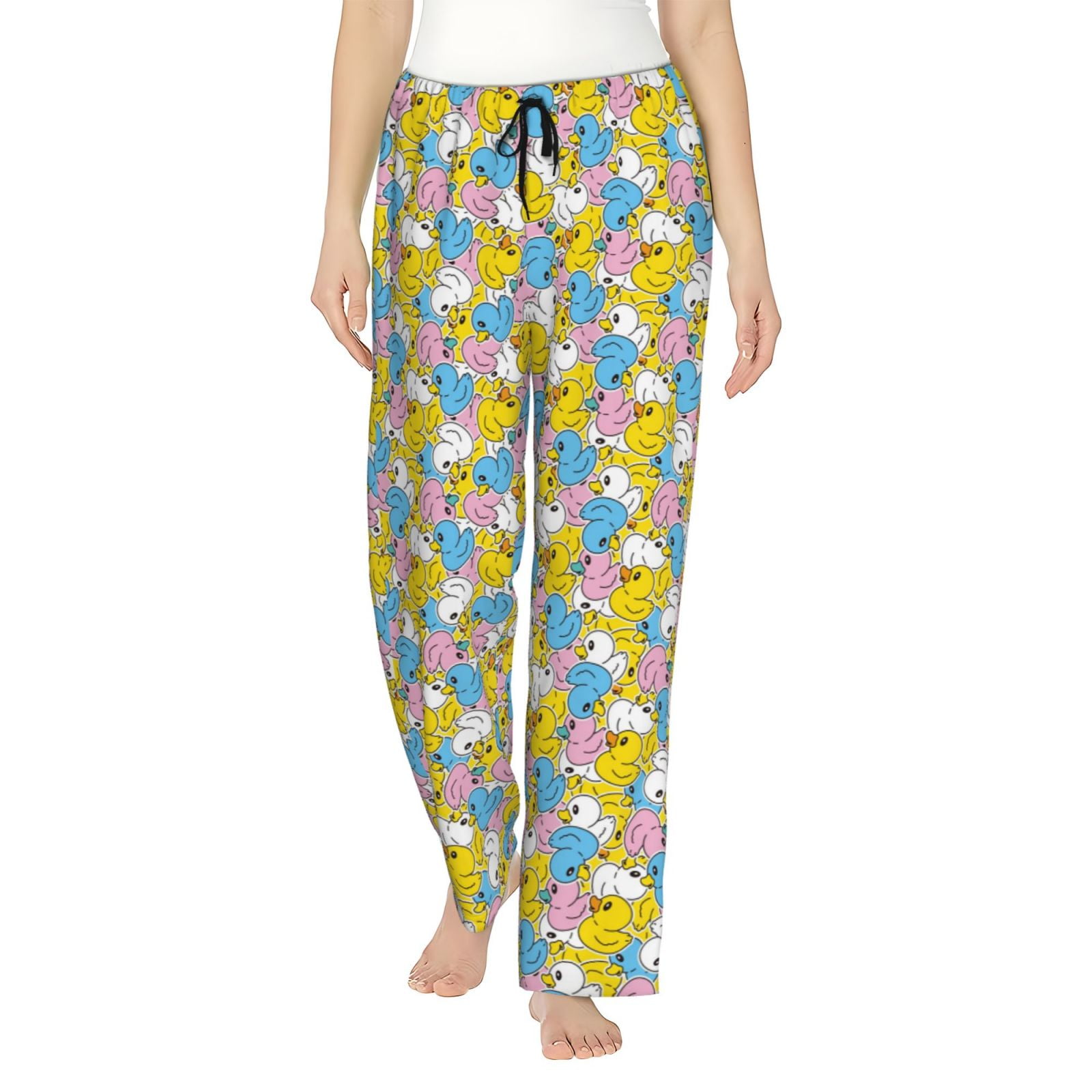 Bingfone Pajamas for Women,Colorful Rubber Duck 1 Pajama Pants with ...