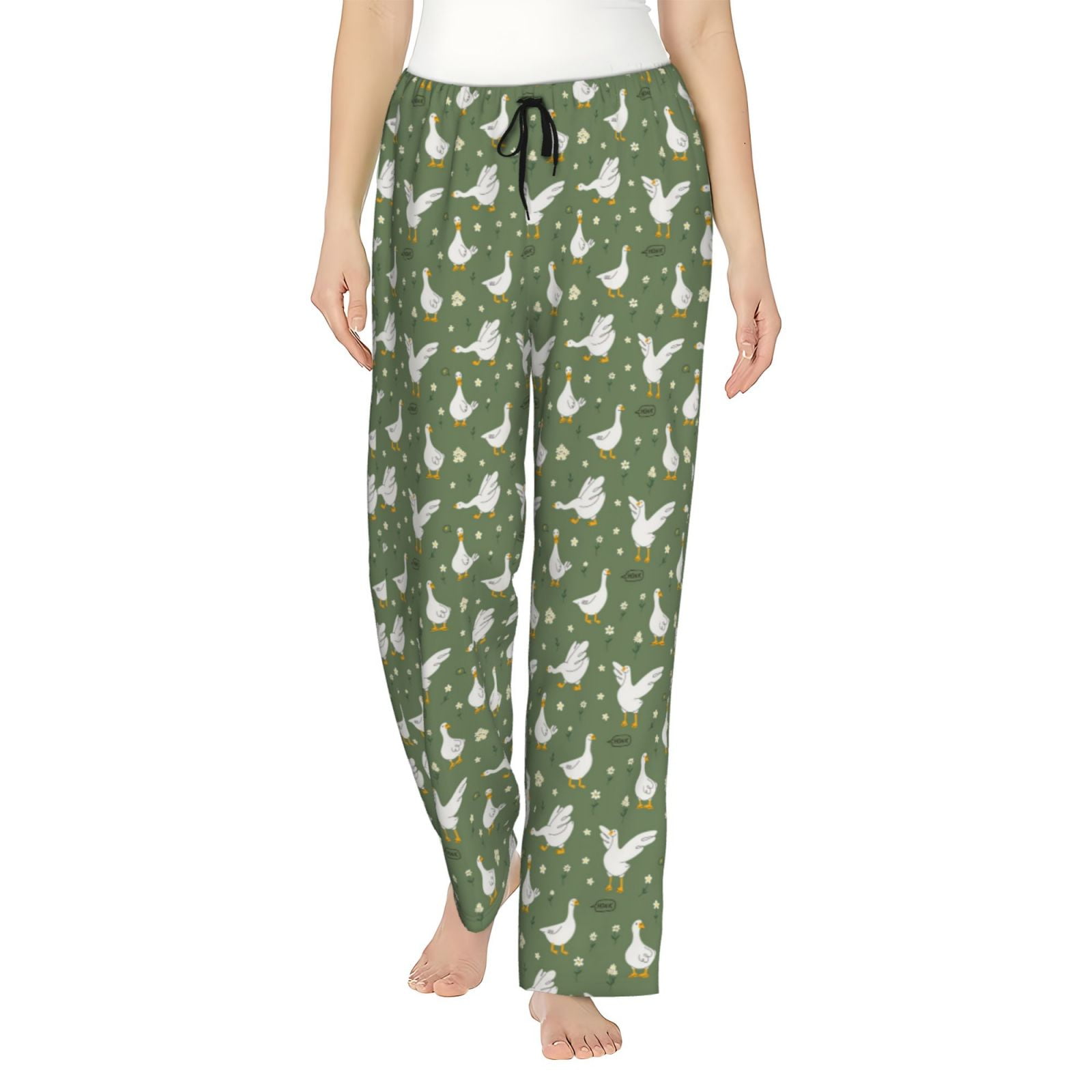 Bingfone Pajamas for Women,Cute goose Pajama Pants with Pockets-Large ...