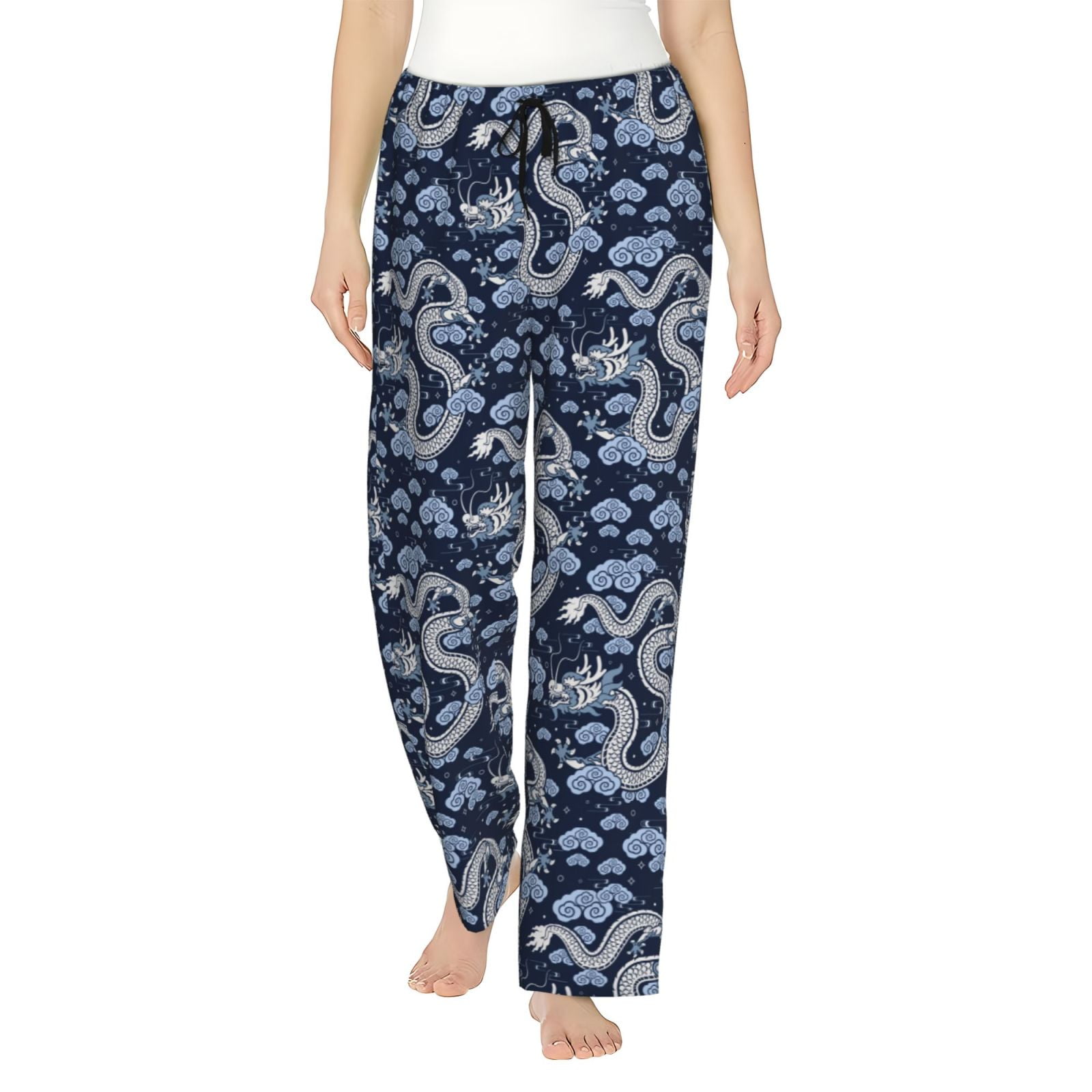 Bingfone Pajamas for Women,Dragon Pajama Pants with Pockets- - Walmart.com