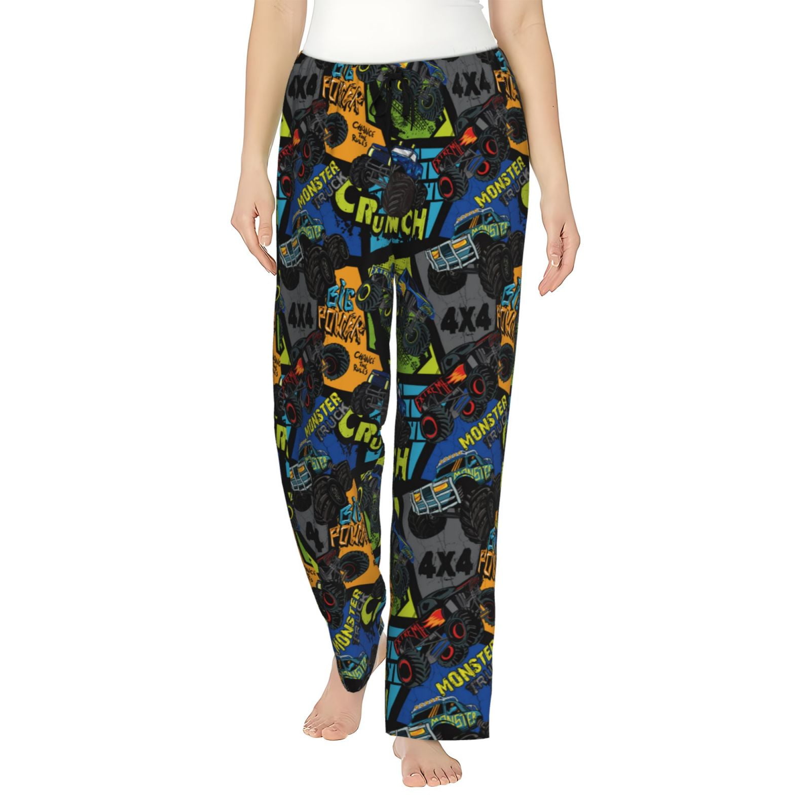 Bingfone Pajamas for Women,Off-Road Vehicle Pajama Pants with Pockets ...