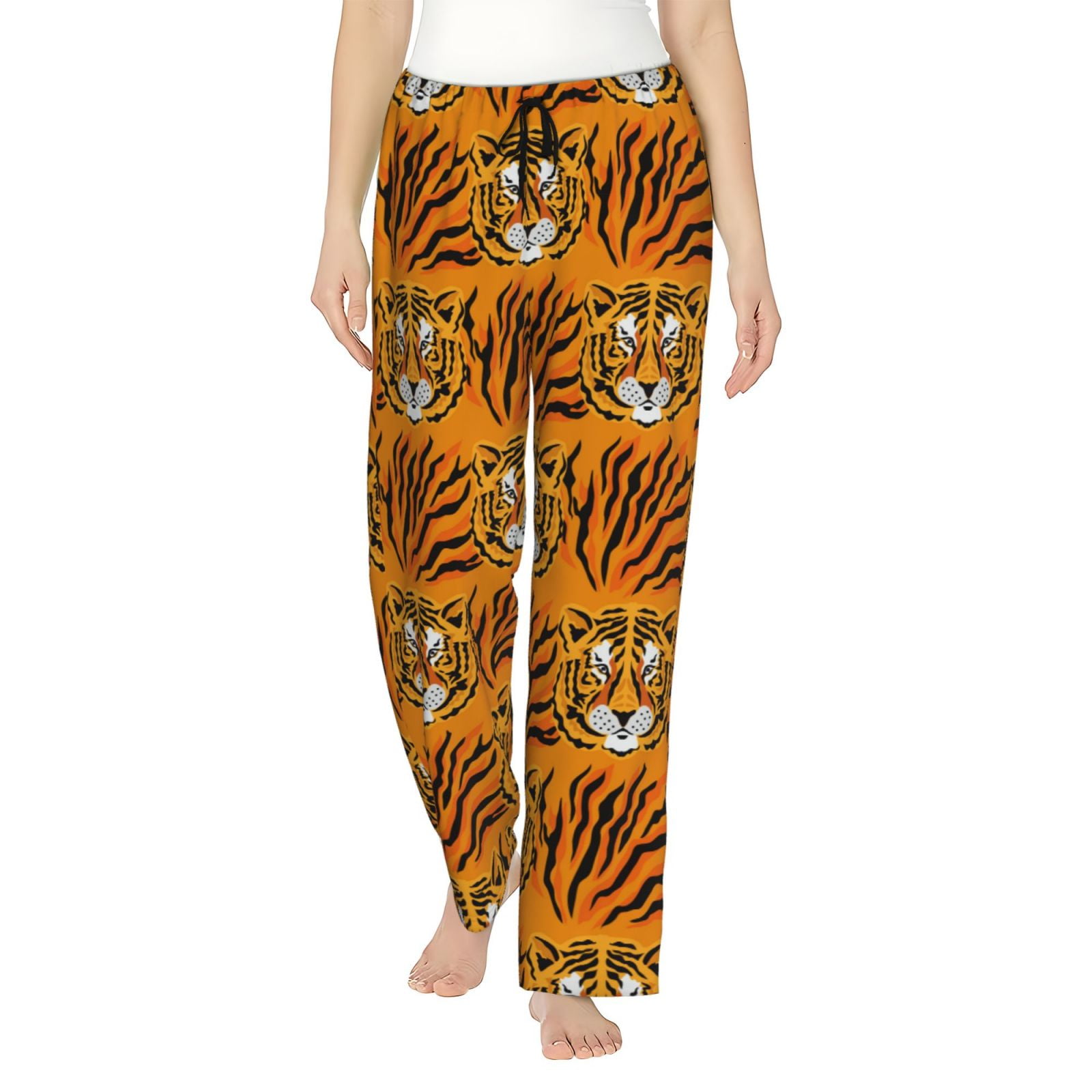 Bingfone Pajamas for Women,Tiger Pajama Pants with Pockets-Medium ...