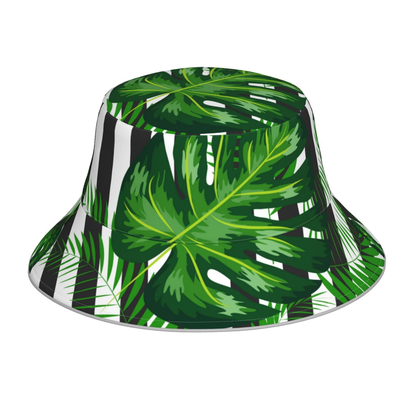 Bingfone Palm Greenery Bucket Hat For Men Women,Packable Reversible ...