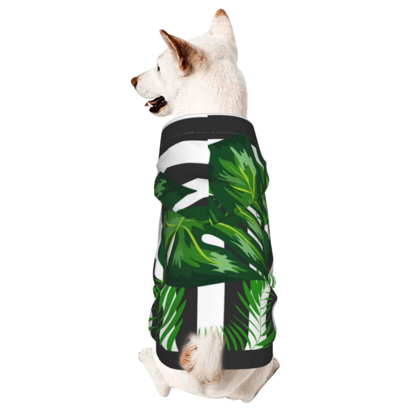 Bingfone Palm Greenery Dog Clothes Hoodie, Pet Winter Coat,Puppy ...