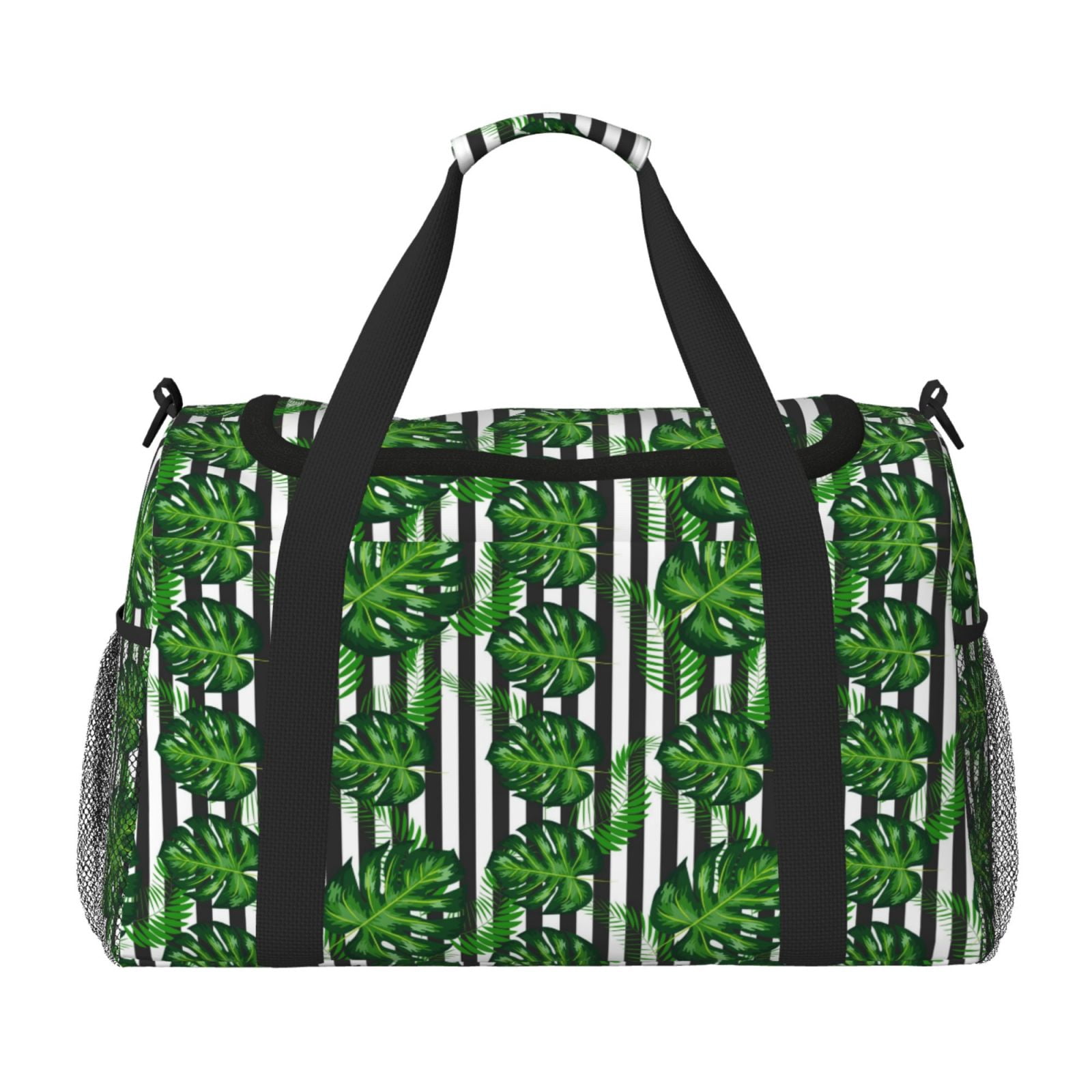 Bingfone Palm Greenery Print Travel Duffel Tote Bag,Waterproof Shoulder ...