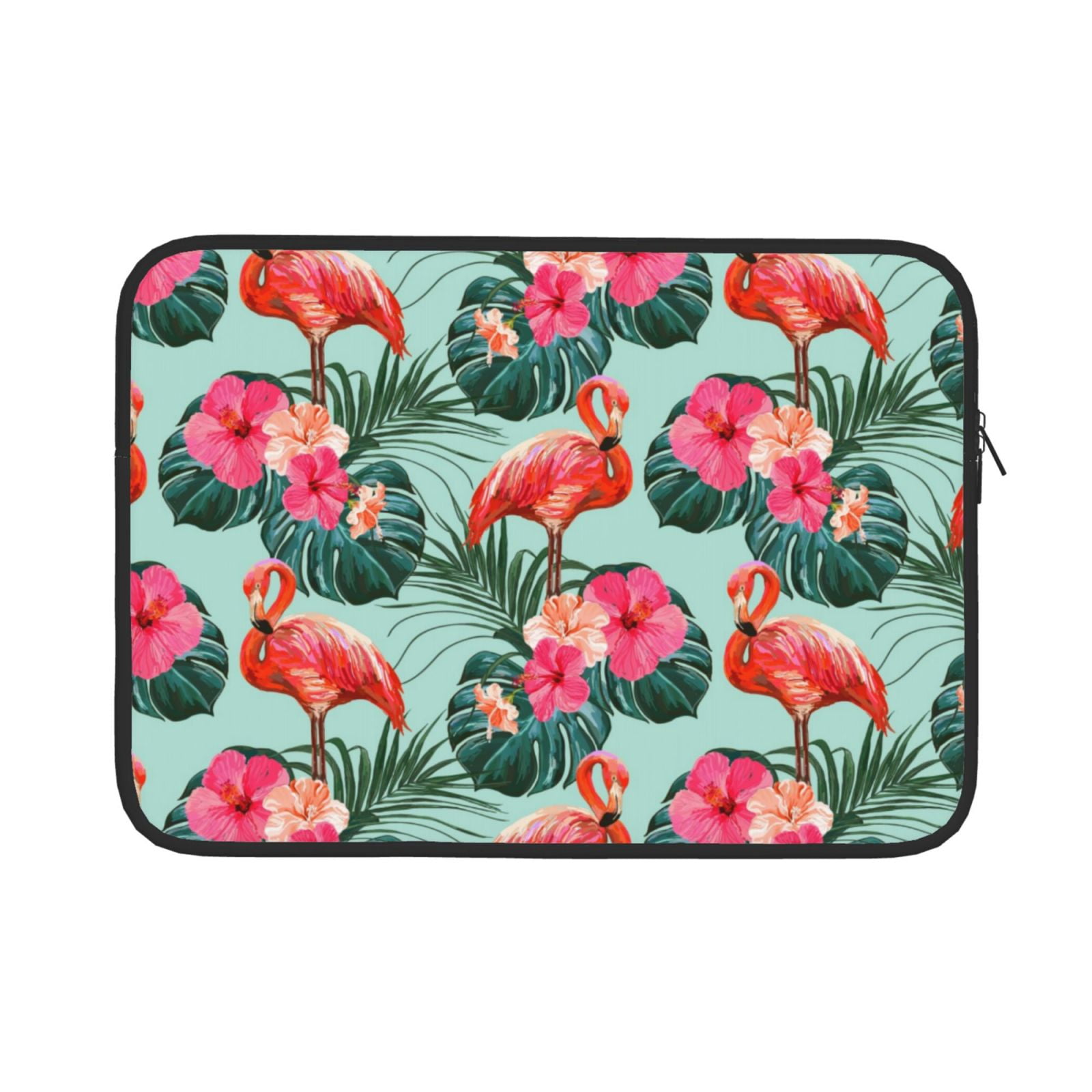 Bingfone Palm Leaves Flamingo Laptop Sleeve Case , 360° Protective ...