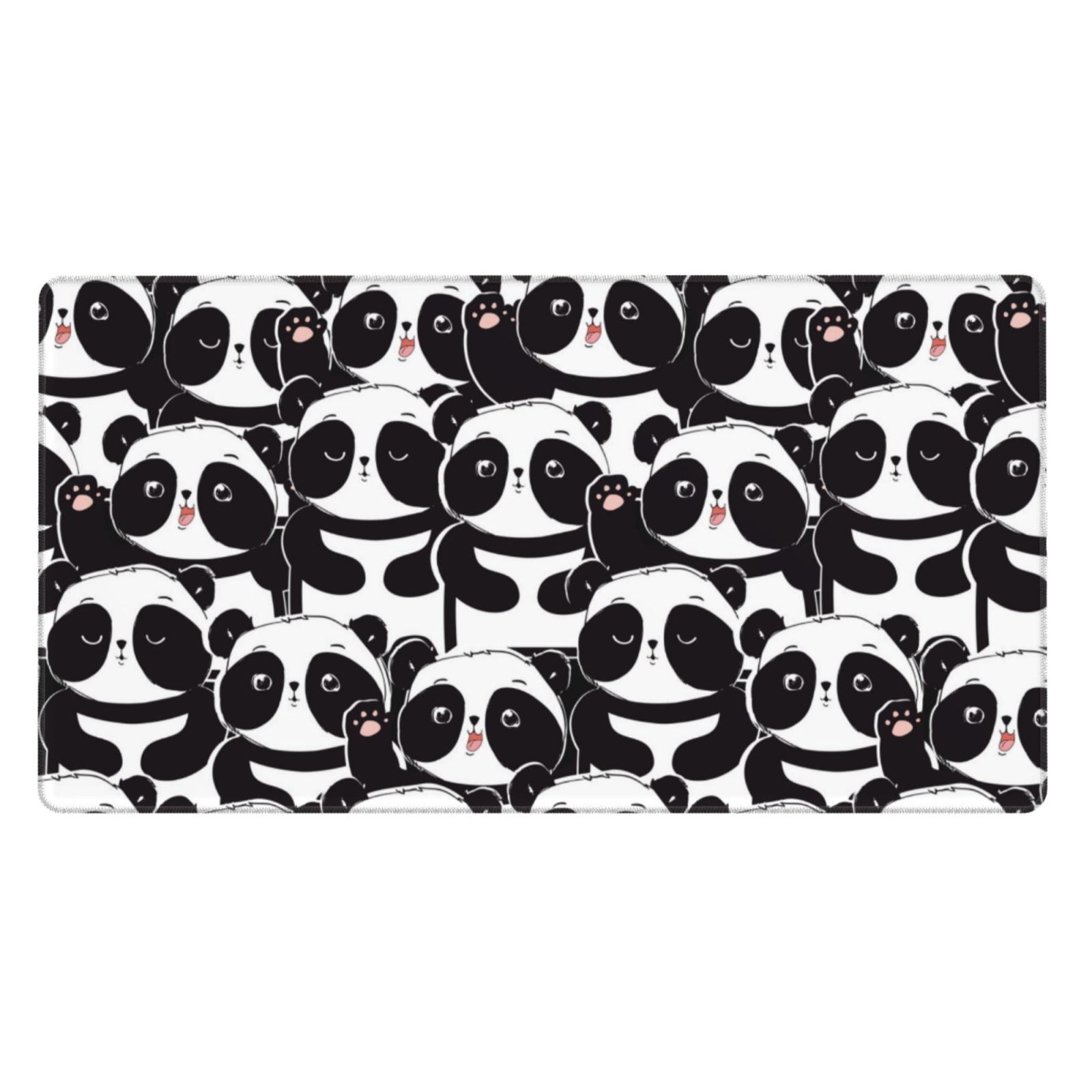 Bingfone Panda Large Gaming Mouse Pad,Extended Desk Mousepad with ...