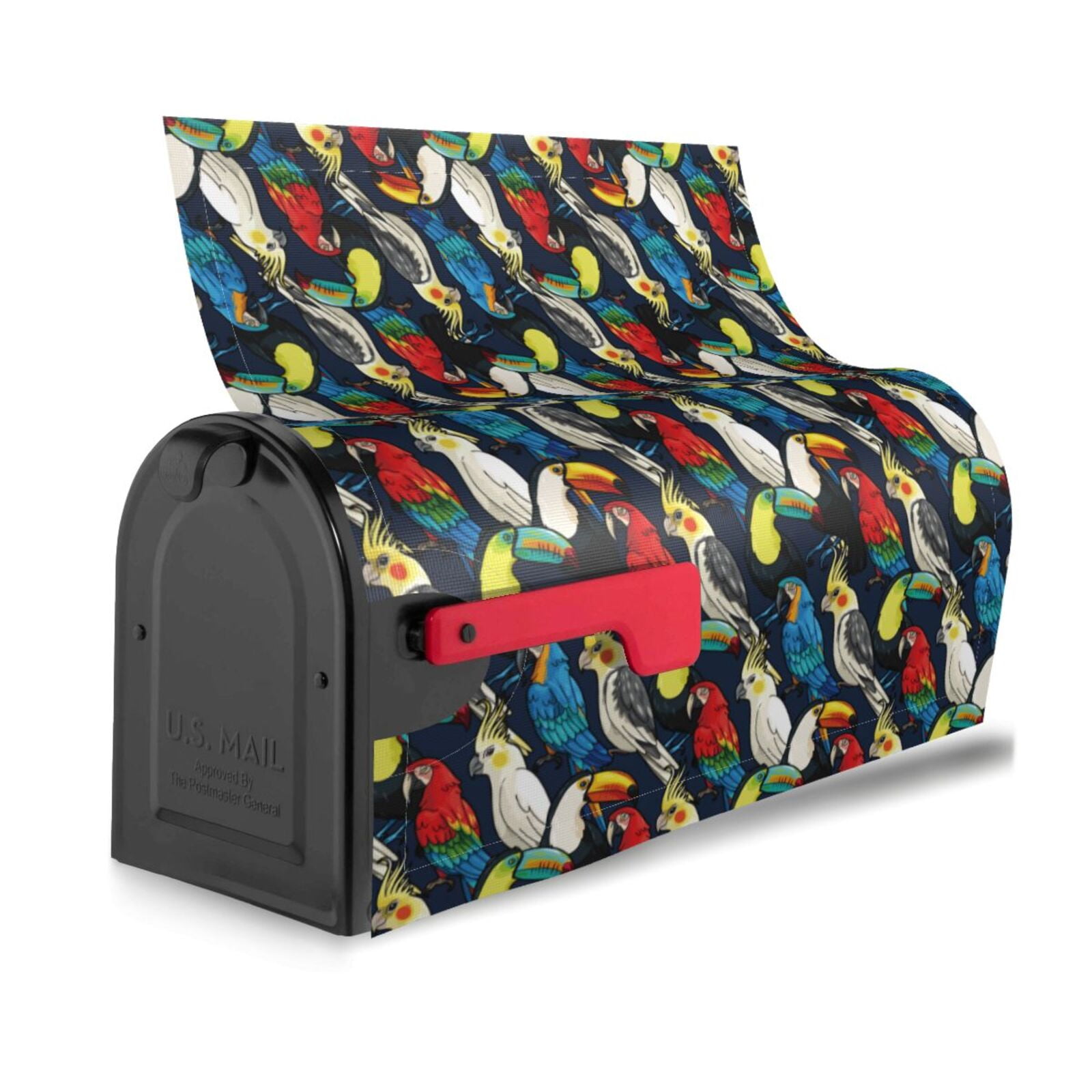 Bingfone Parrot Magnetic Mailbox Cover Standard Size for Garden Yard ...