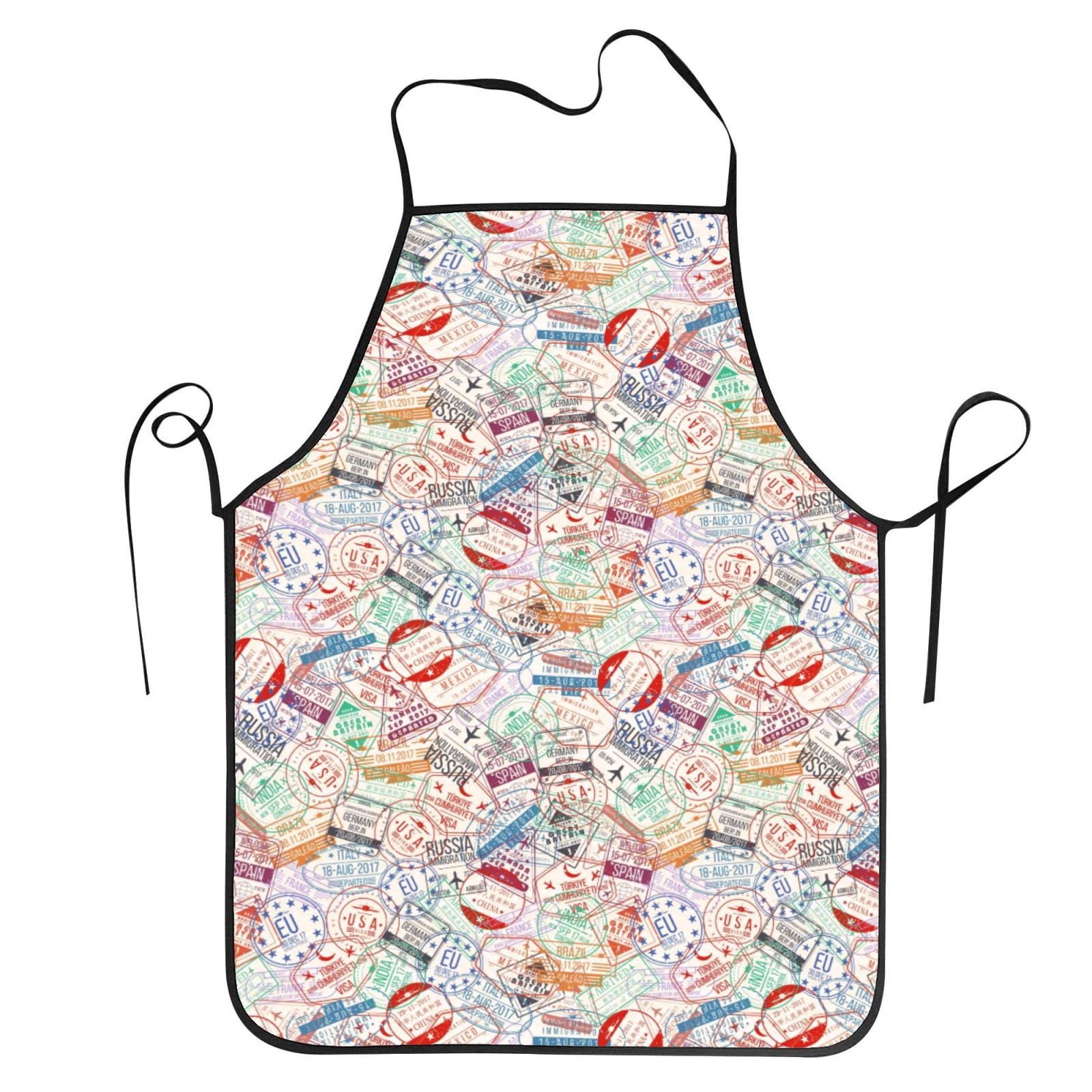 Bingfone Passport Stamp for Tie-up Apron, Unisex Waterproof and Stain ...