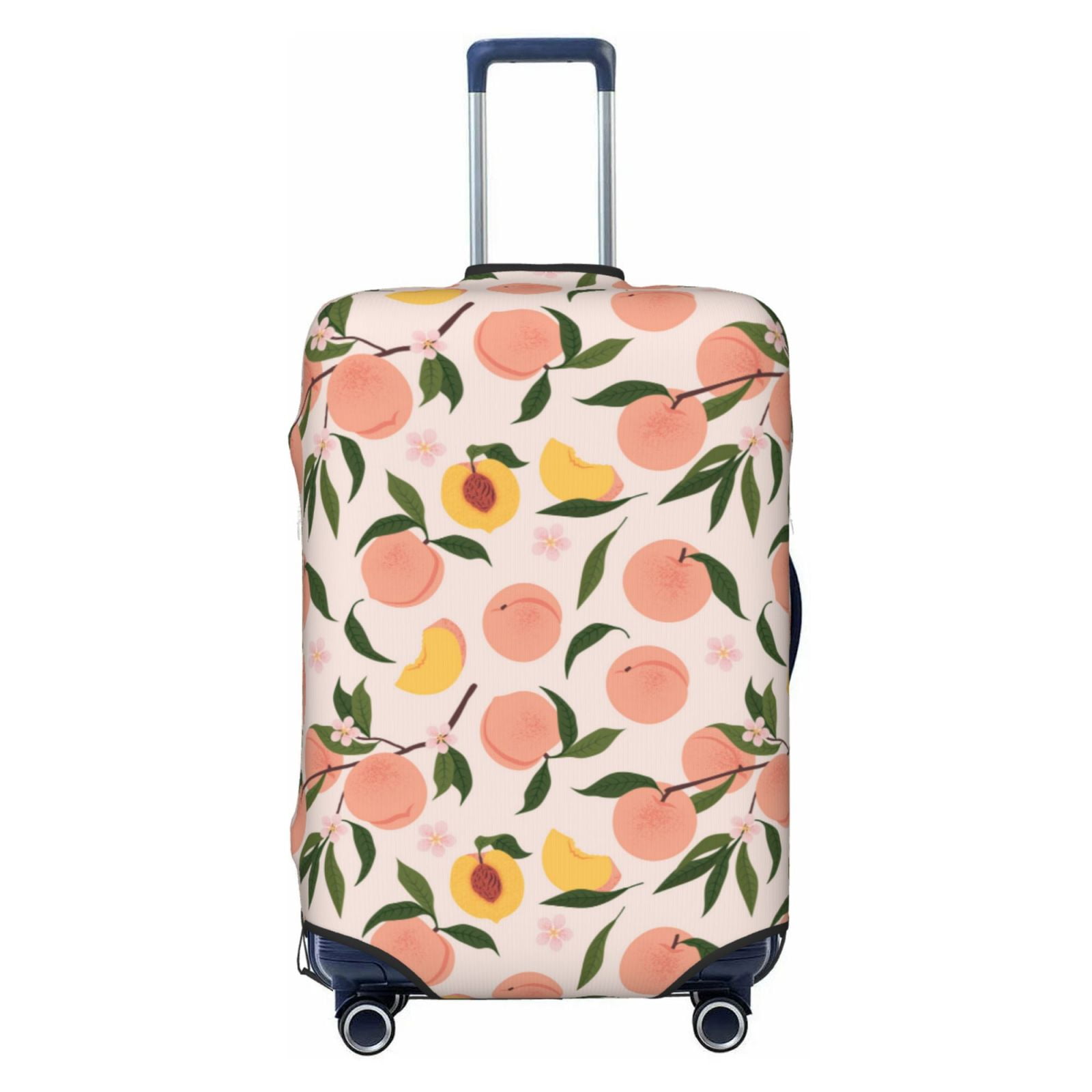 Bingfone Peach With Leaves1 Luggage Cover Washable Suitcase Cover ...