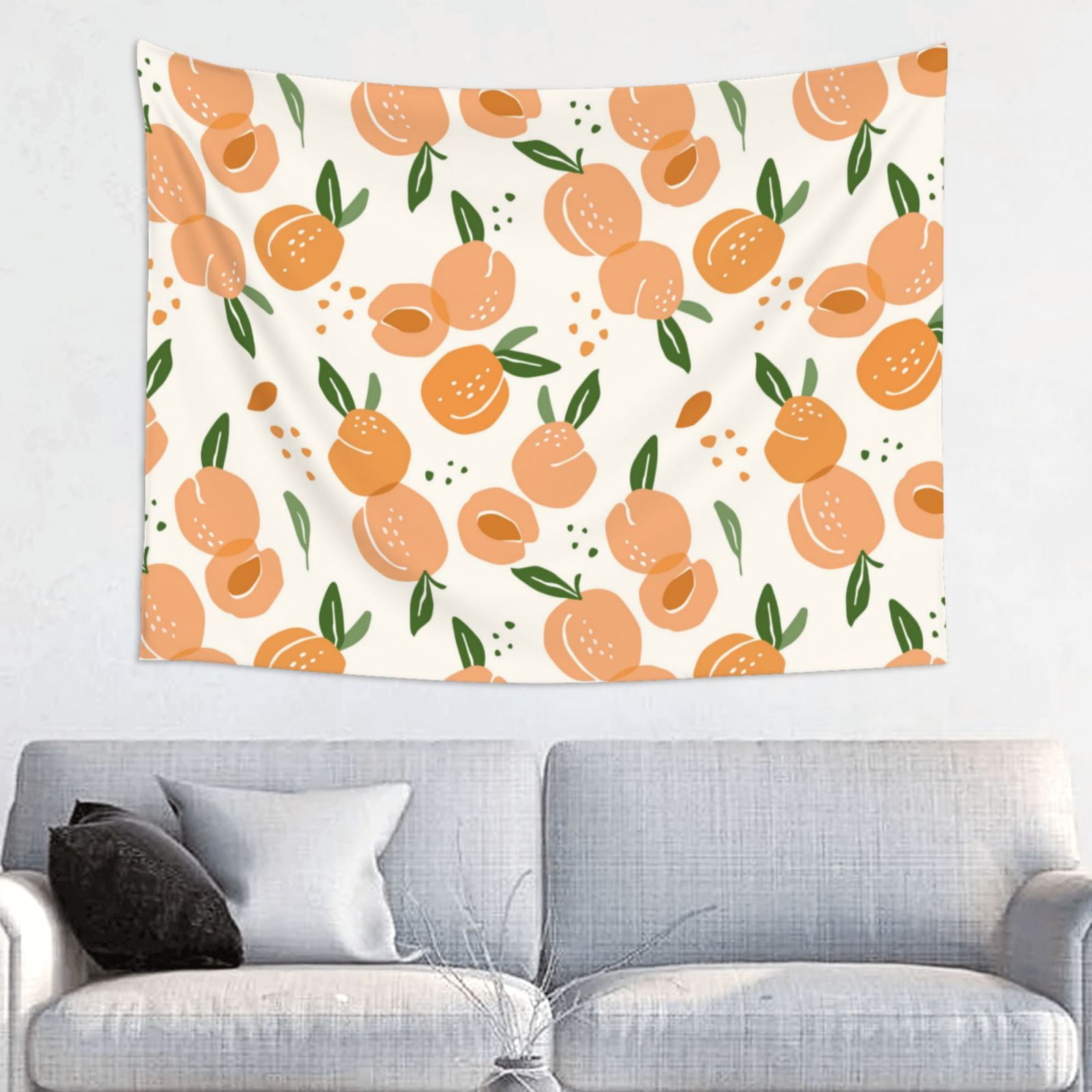Bingfone Peaches Tapestry Wall Hanging Decor for Living Room Bedroom ...