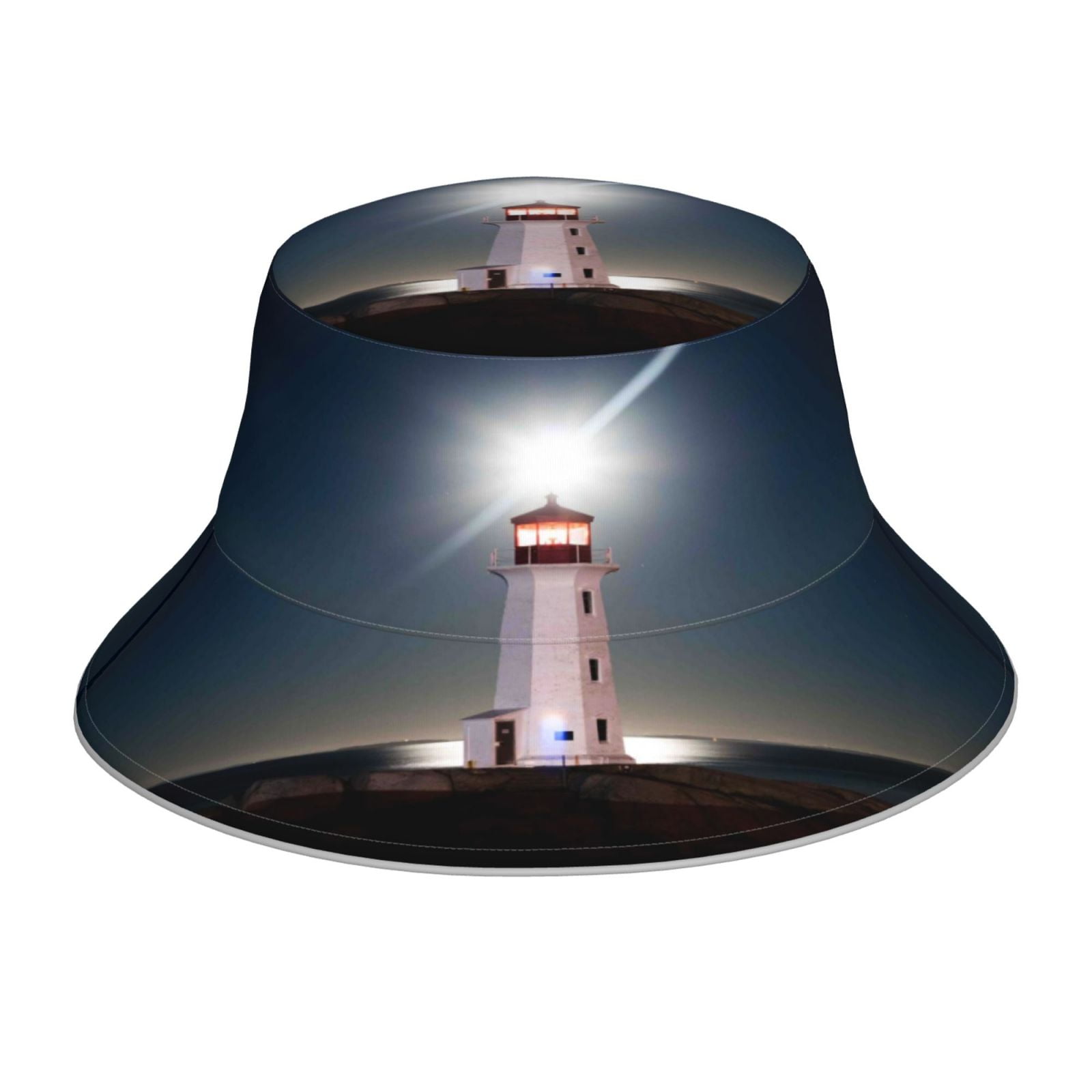 Bingfone Peggy'S Cove Lighthouse Bucket Hat For Men Women,Packable ...