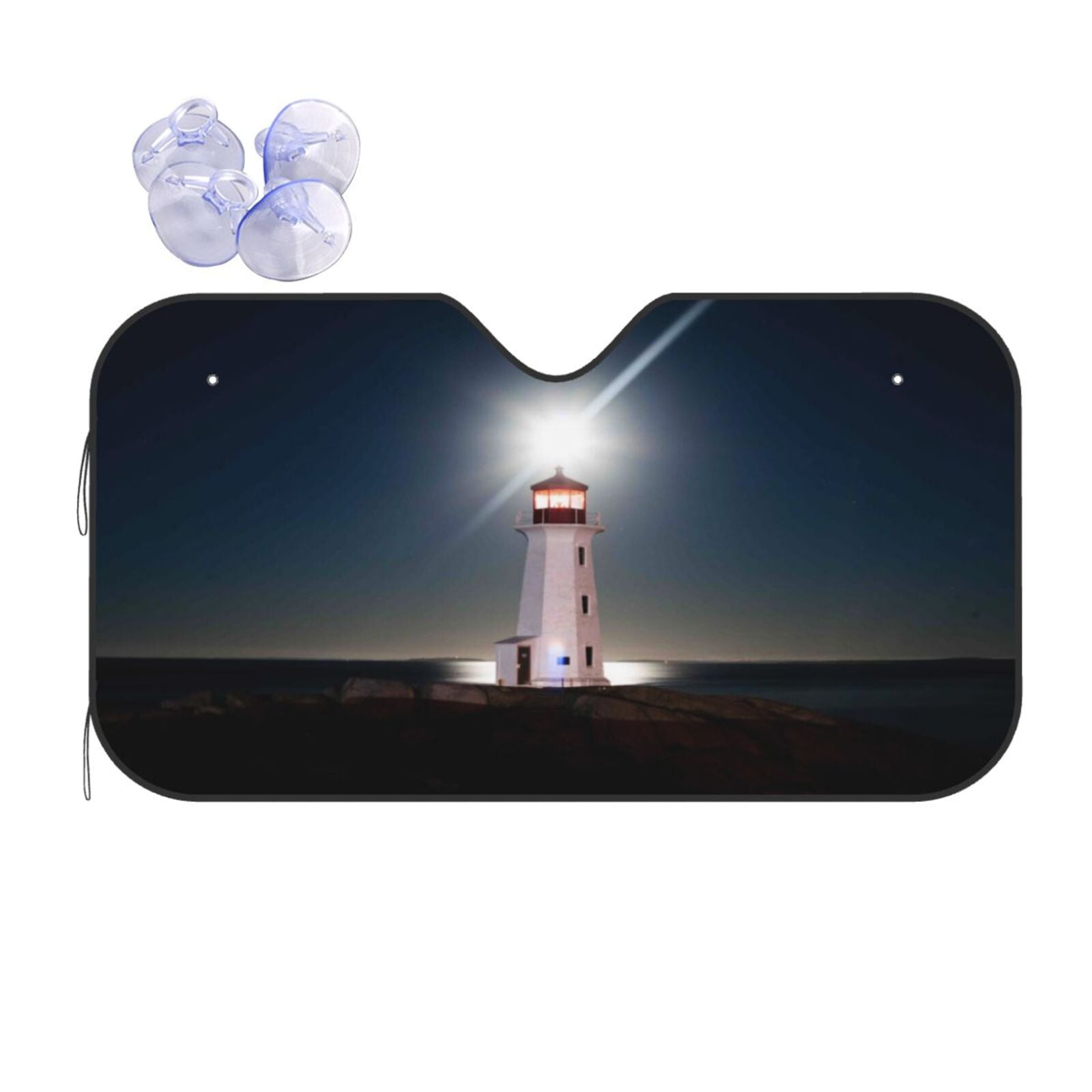 Bingfone Peggy'S Cove Lighthouse Car Windshield Sun Shade Protector ...