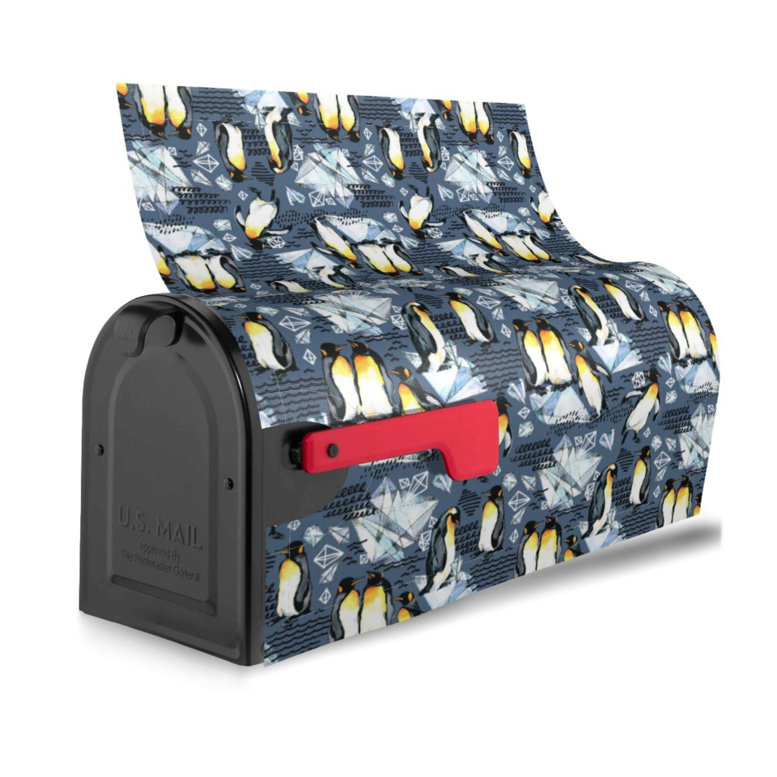 Bingfone Penguin Arctic Adventure Magnetic Mailbox Cover Standard Size ...