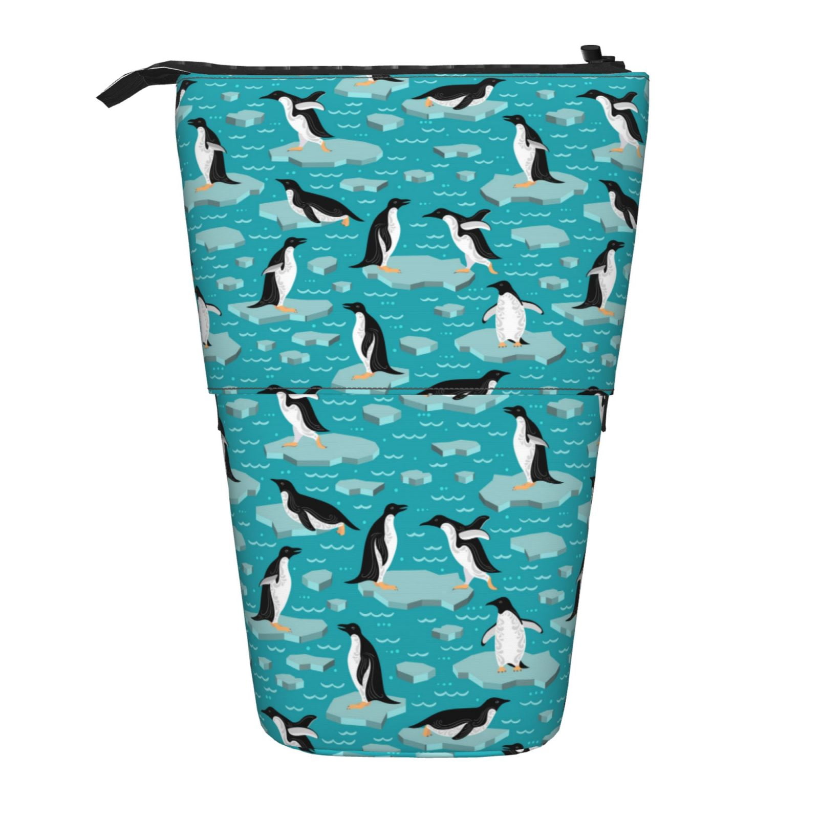 Bingfone Penguins On The Ice In The Sea Print Telescopic Pencil Bag Pen ...