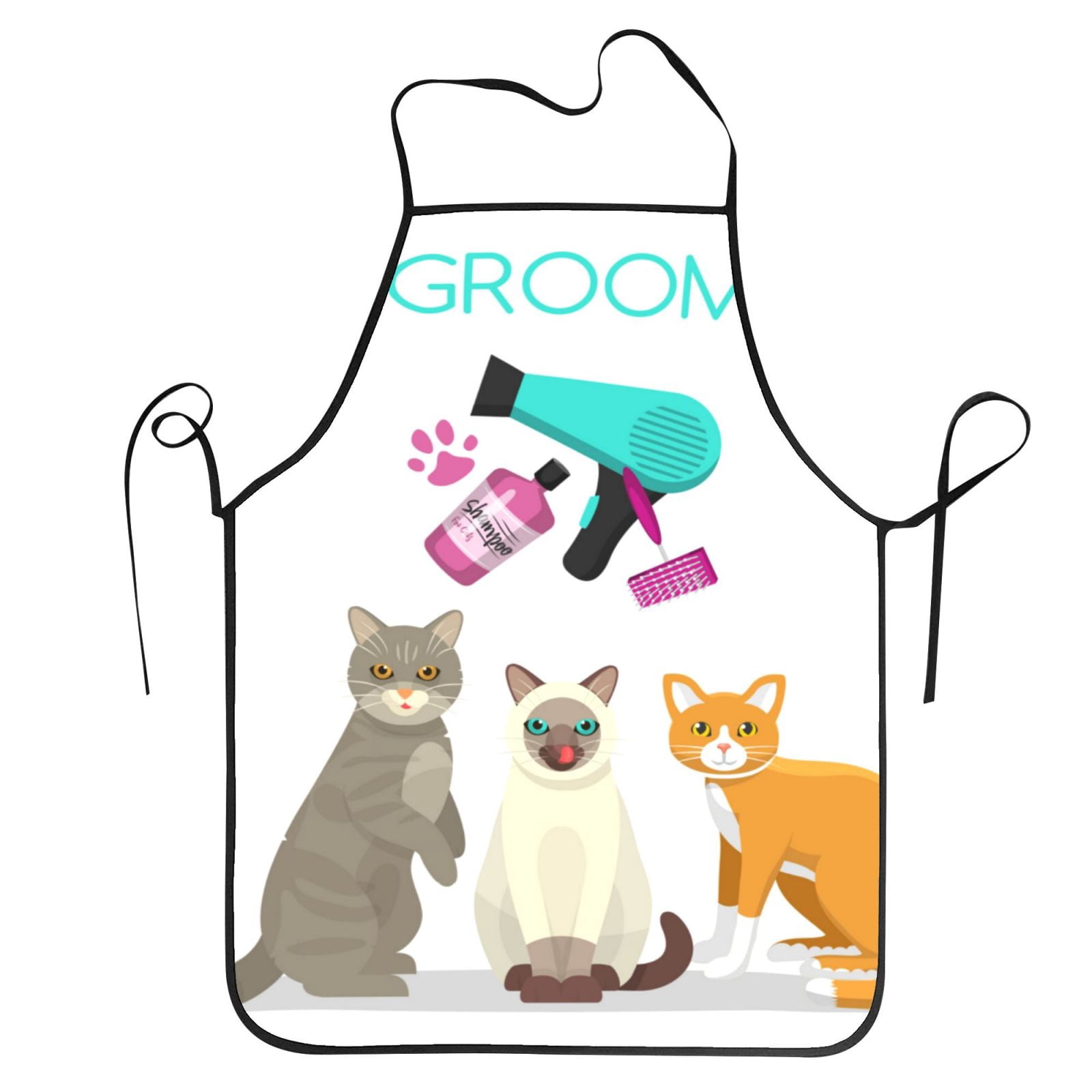 Bingfone Pet Care Grooming for Tie-up Apron, Unisex Waterproof and ...